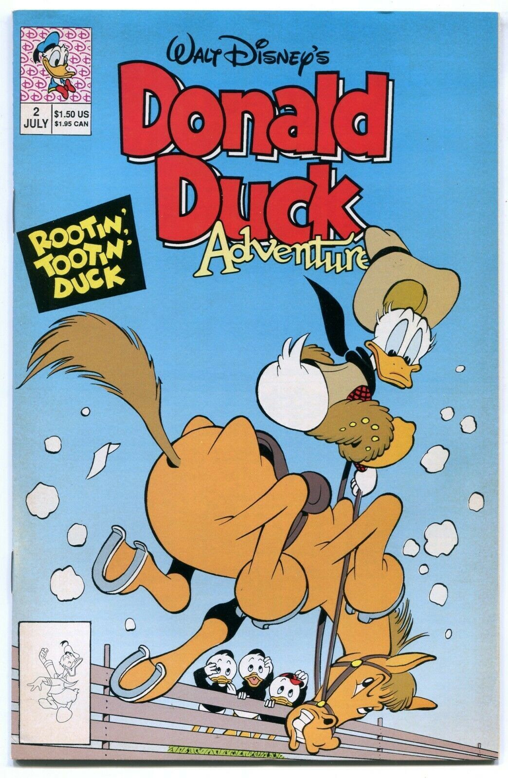 Walt Disney’s Donald Duck Adventures 2 VFNM 9.0 Walt Disney 1990 Copper ...
