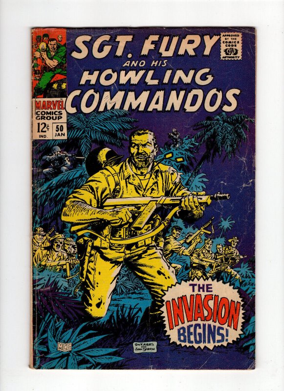 SGT. FURY & His Howling Commandos #50 (1968, Marvel Comics) | Comic ...