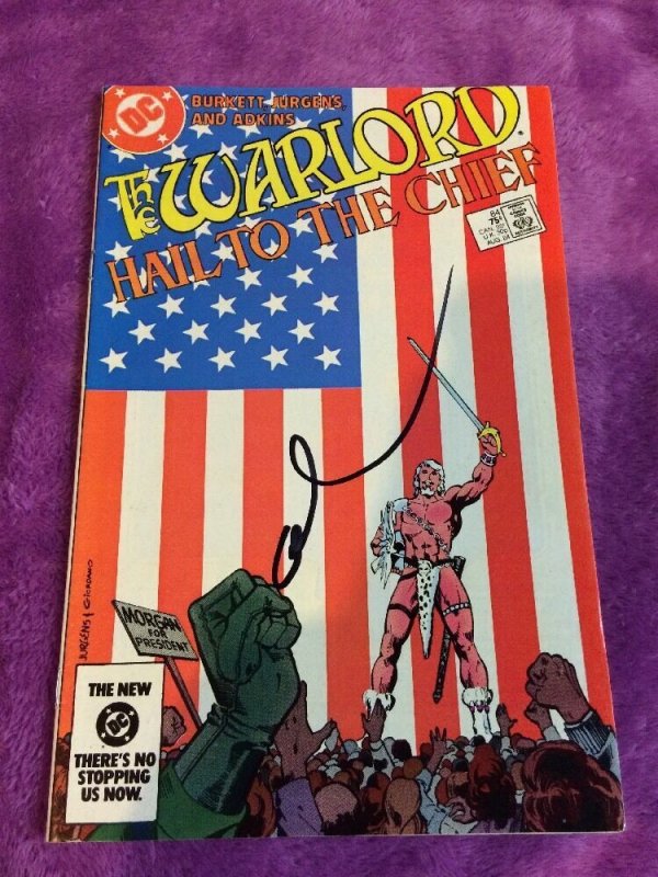 The warlord #84 rare bronze age signed by gary cohn dc comics comic ...