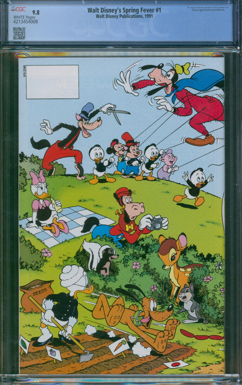 Walt Disneys Spring Fever #1 Walt Disney Publications 1991 CGC 9.8 ...