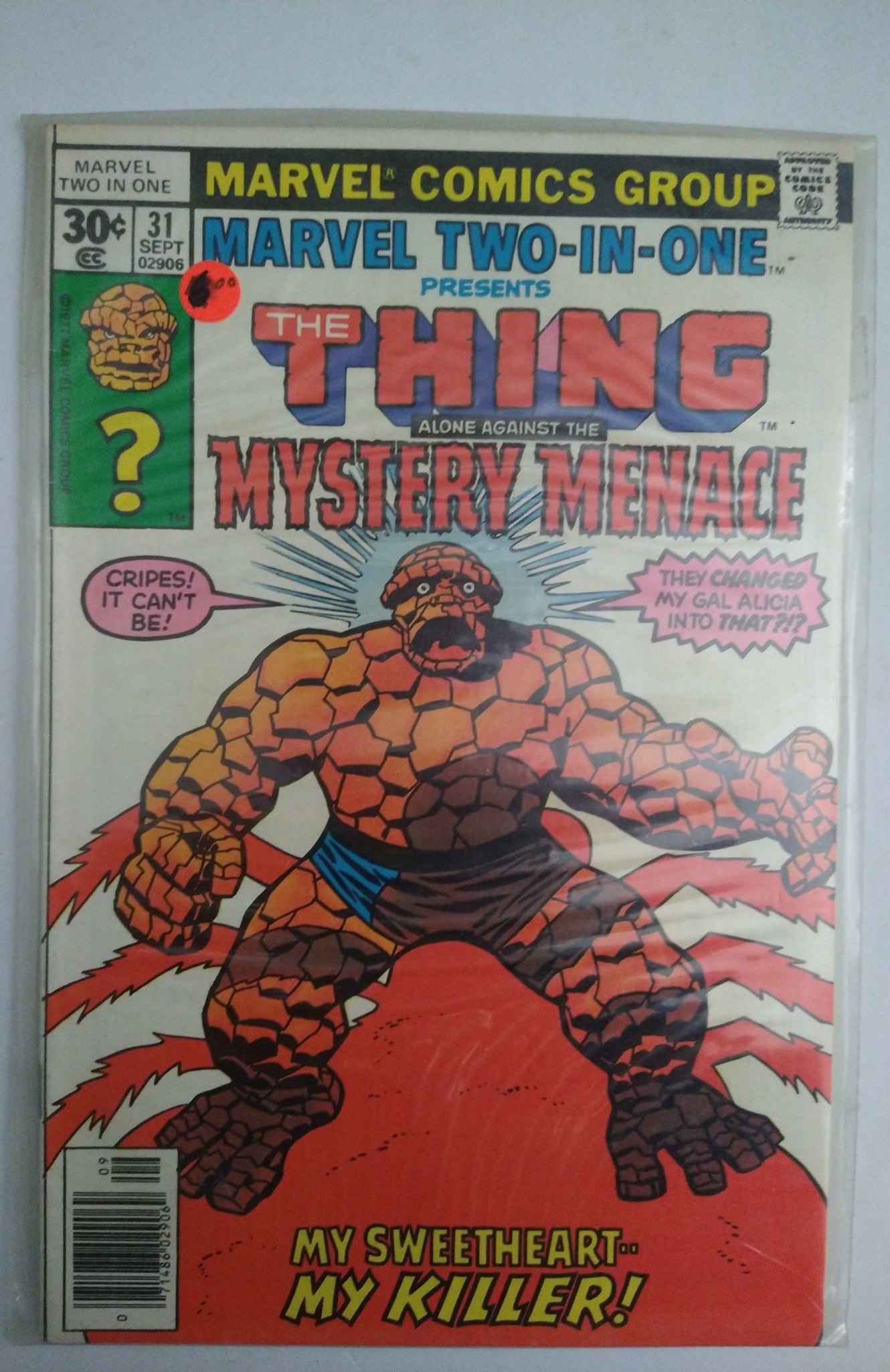 Marvel 2 in 1 the thing mystery and menace | Comic Books - Bronze Age ...