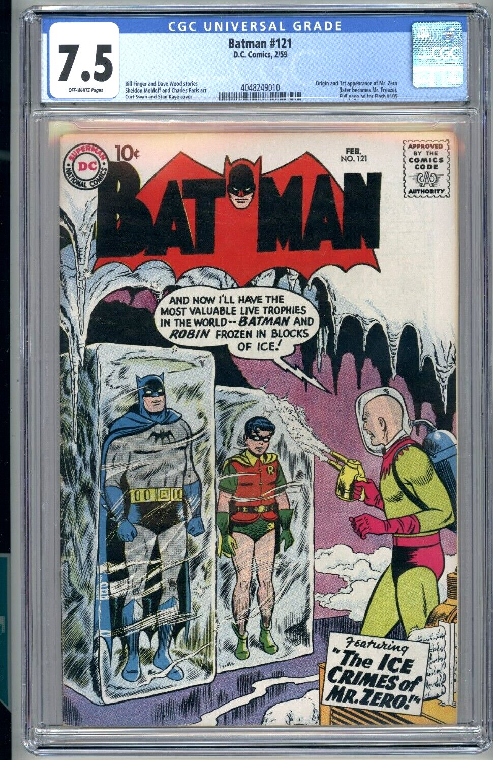 Batman 121 CGC 7.5 1st Mr Freeze | Comic Books - Silver Age, DC Comics ...