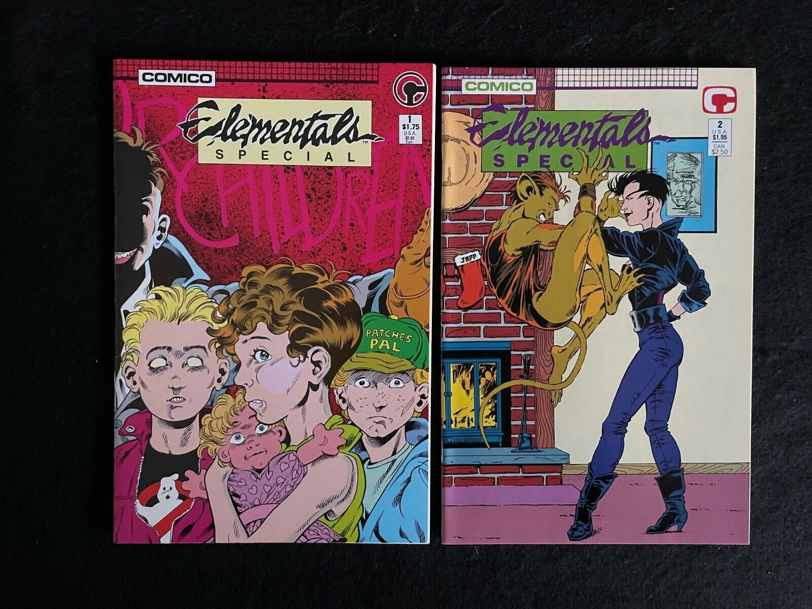 Elementals Special Edition Issues 1 and 2 1989 Comico Comics Lot of 2 ...