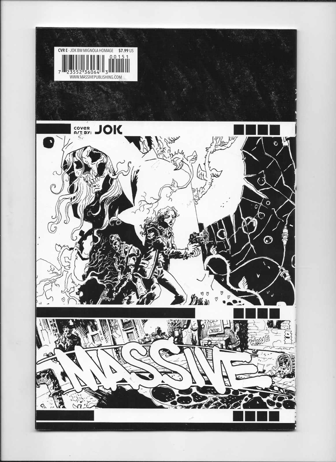Reflection Cvr E 1:10 B&W Mignola Homage Comic Book Massive 2023 Jok ...