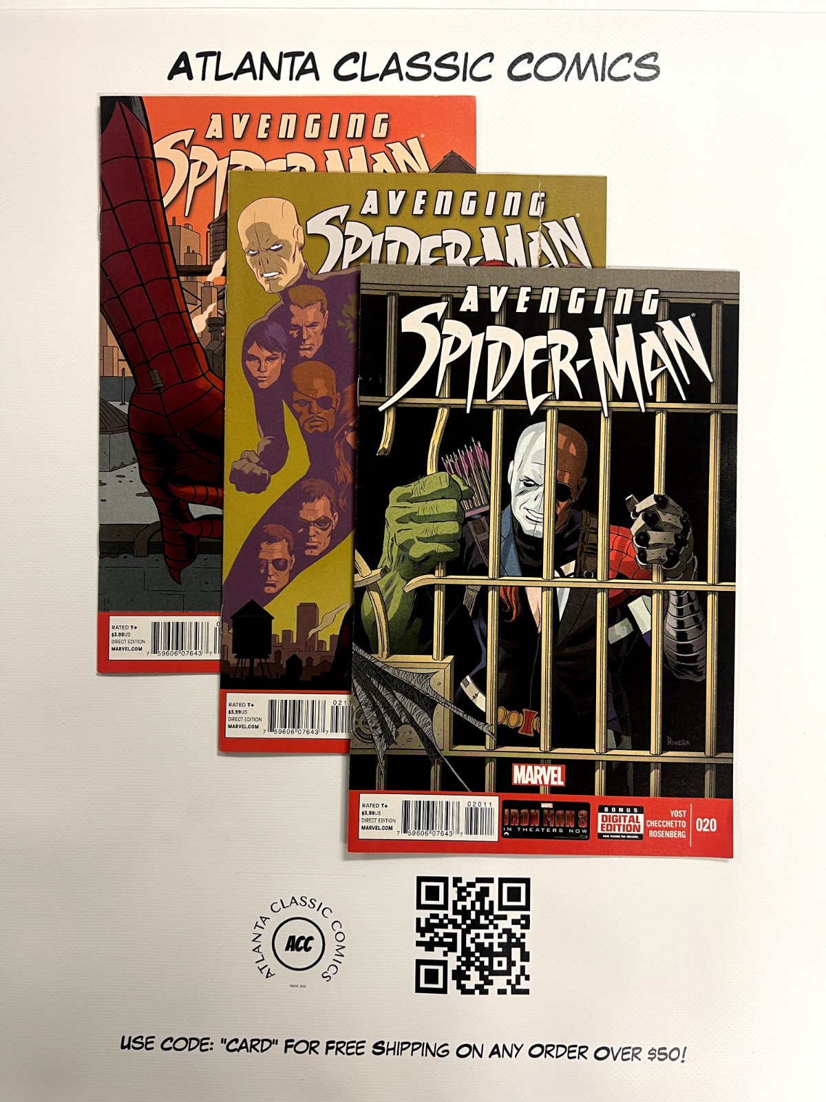 3 Avenging Spiderman Marvel Comic Books #20 21 22 Spiderman Avengers 8 ...
