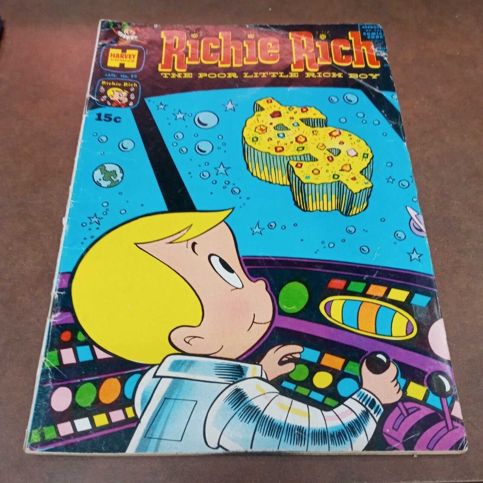 RICHIE RICH #89 bronze age 1970 HARVEY COMICS LITTLE LOTTA dot cartoon ...
