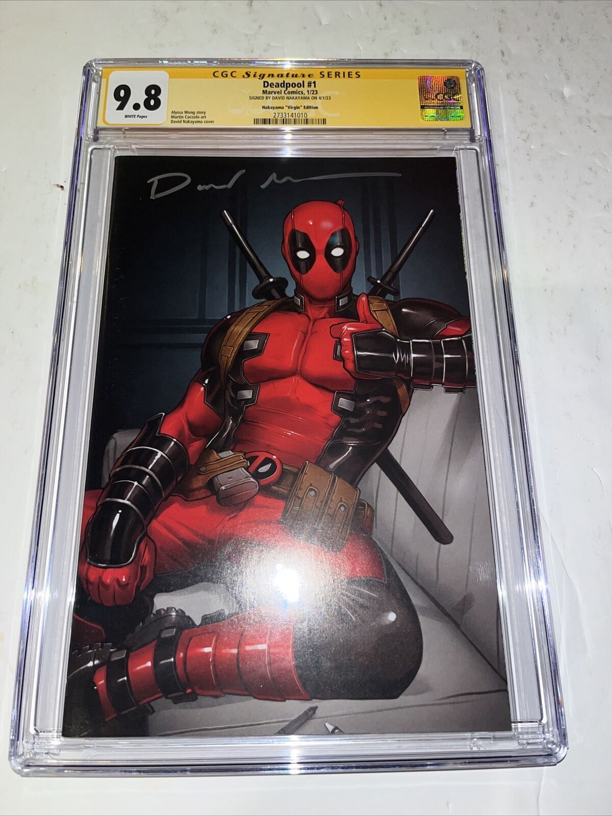 Deadpool (2023) # 1 (CGC 9.8 SS) Signed David Nakayama • Virgin 1:100 ...