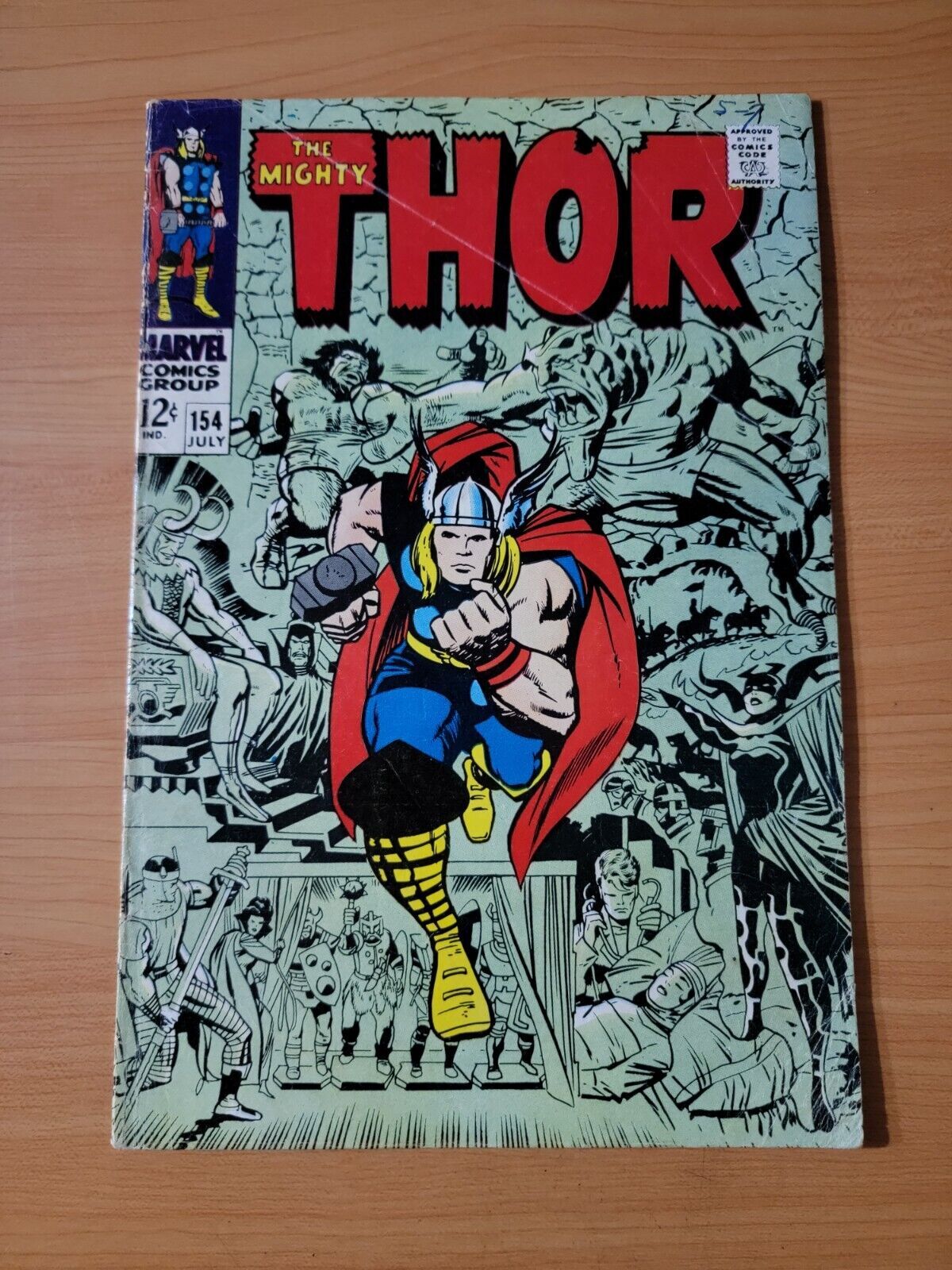 The Mighty Thor #154 ~ FINE FN ~ 1968 Marvel Comics | Comic Books ...