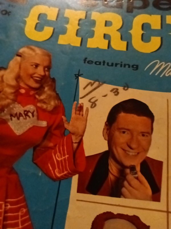 1954 Super Circus #592 Dell Comic Mary Hartline Photo Cover TV Show ...