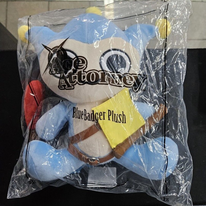 Ace Attorney Blue Badger Plush | Comic Books - Modern Age, Badger ...