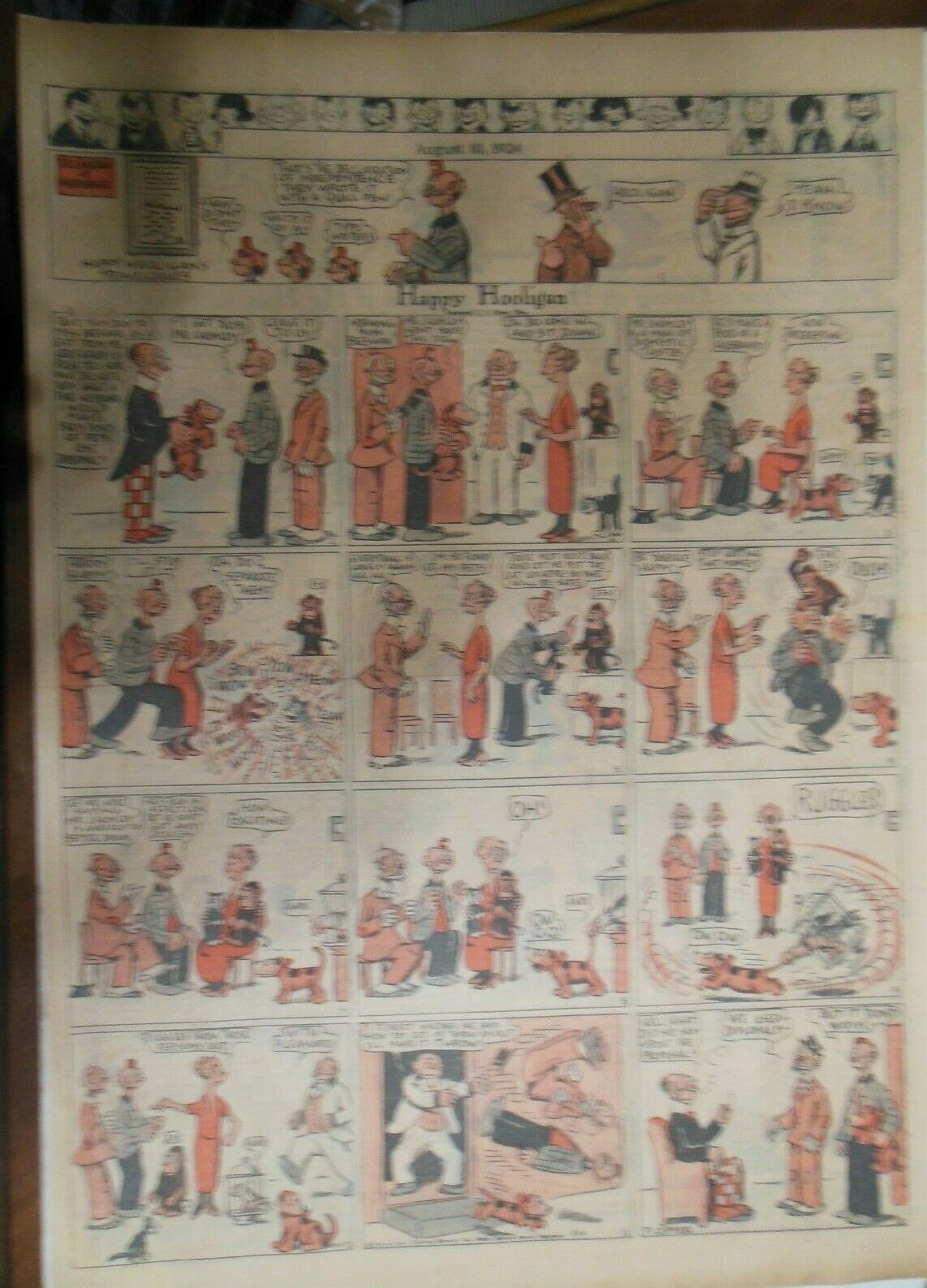 Happy Hooligan Sunday by Frederick Opper from 8/10/1924 Full Page Size ...