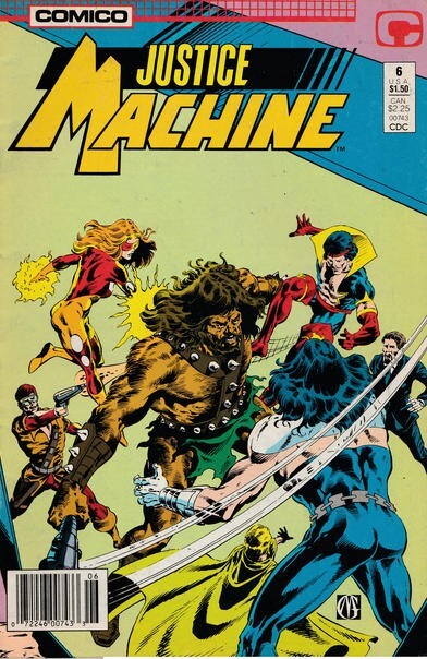 Justice Machine (Comico) #6 (Newsstand) FN ; COMICO | Comic Books ...