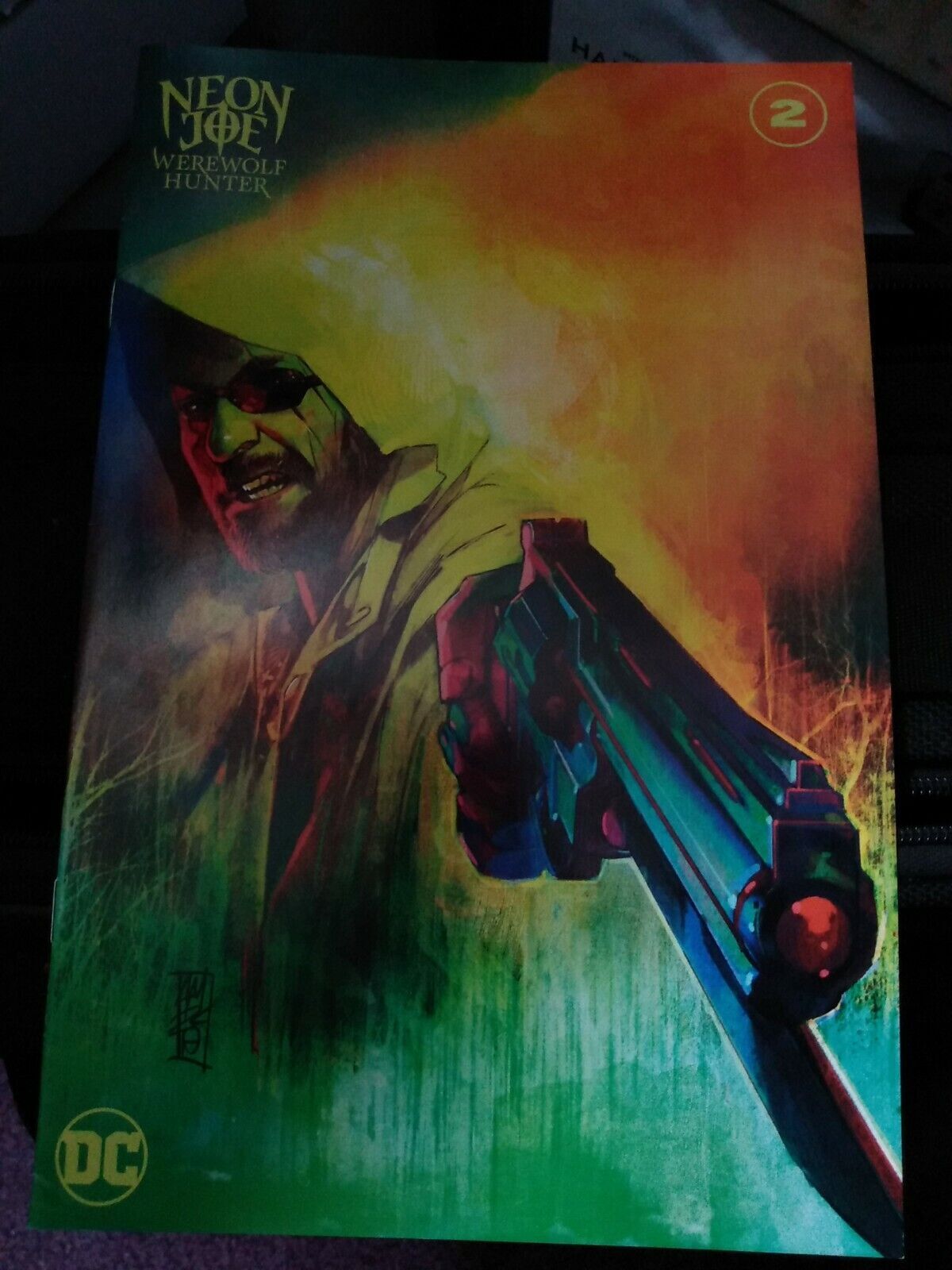 2017 DC + adult swim NEON JOE WEREWOLF HUNTER 2 Panosian cover VF ...