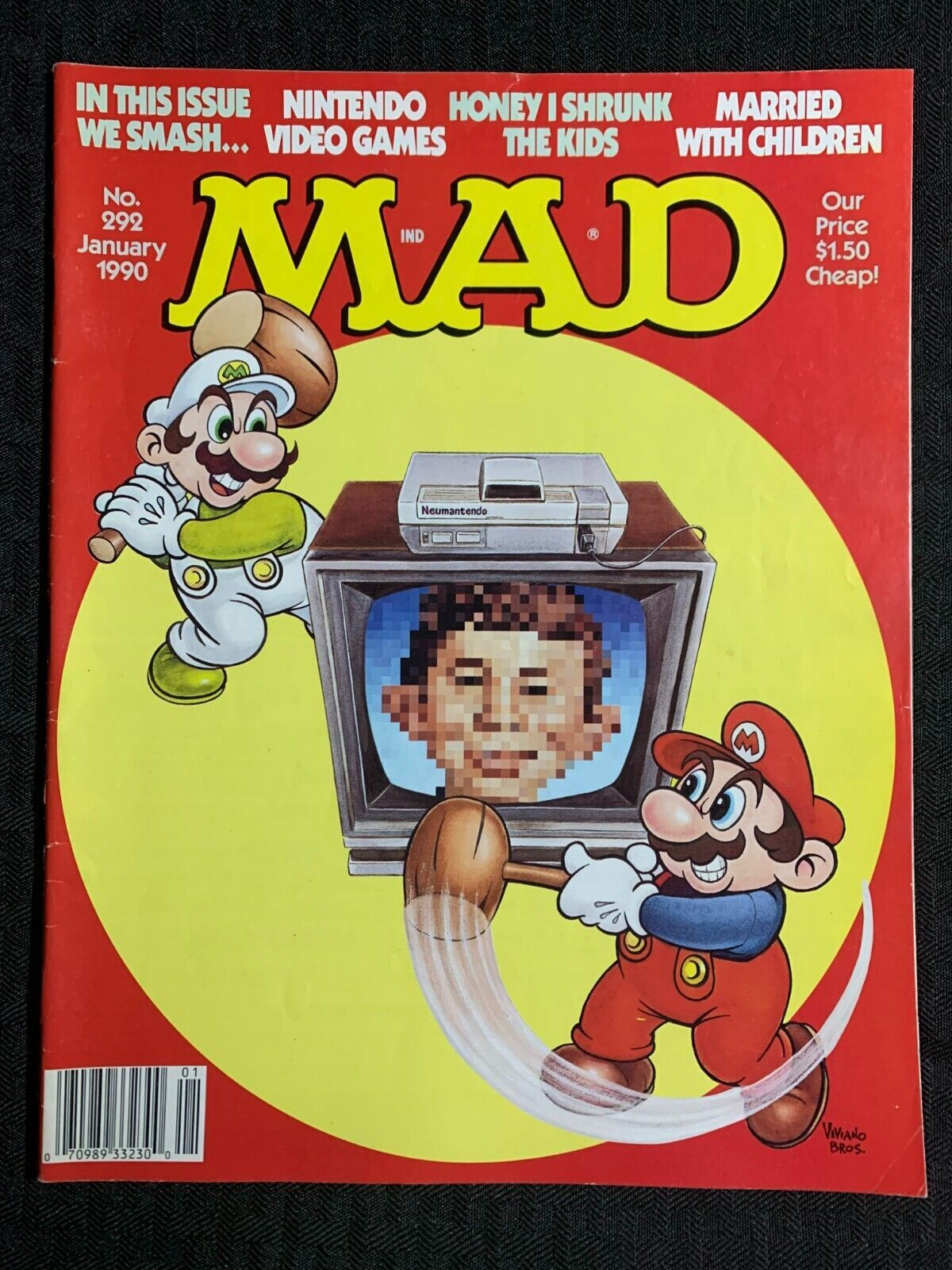 1990 MAD Magazine #292 VG 4.0 Alfred E Neuman / Nintendo Video Games ...