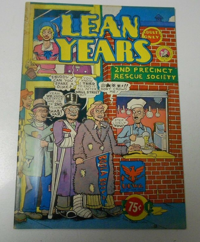 1974 LEAN YEARS #1 FN+ Kim Deitch Cartoonist Co-Op Press UNDERGROUND ...