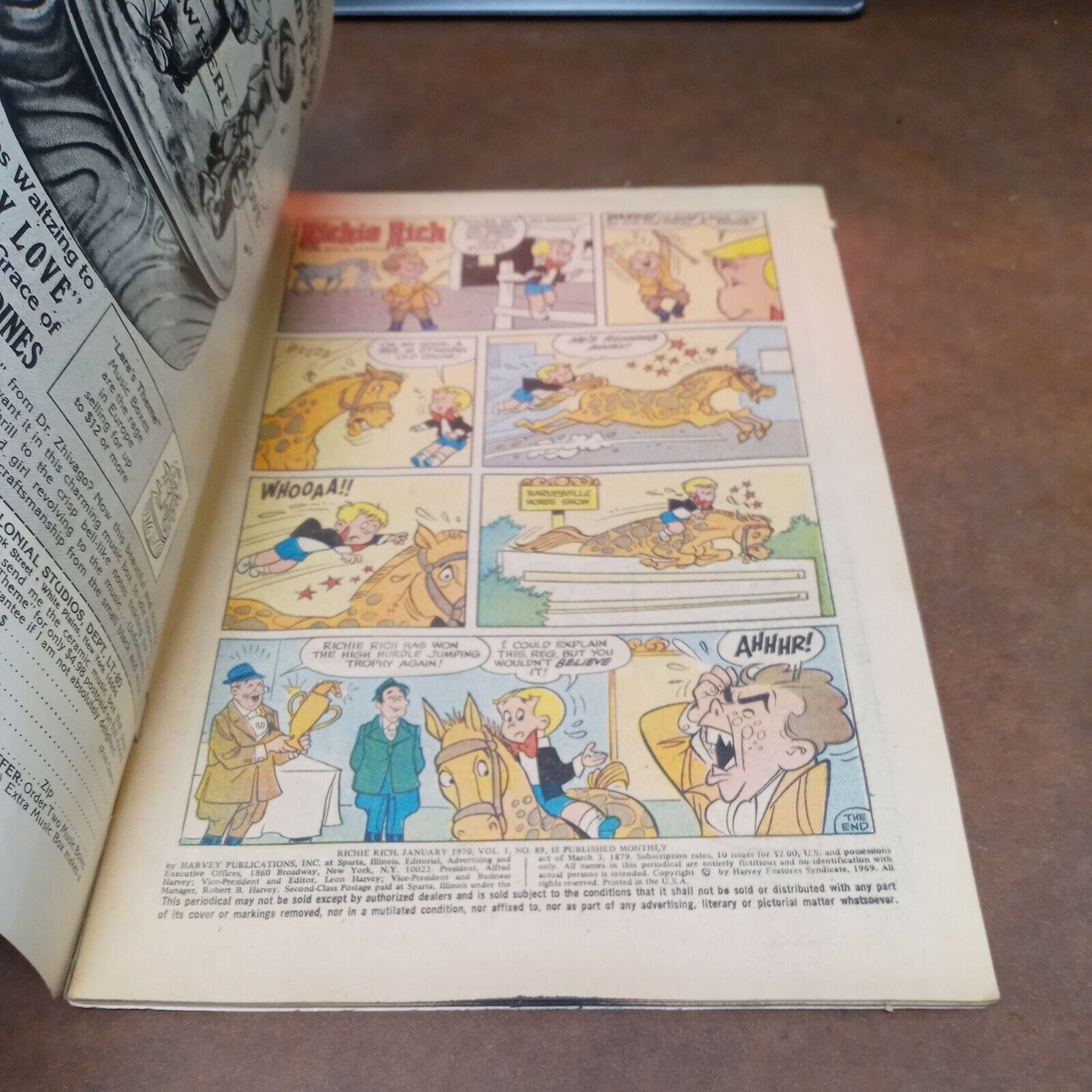 RICHIE RICH #89 bronze age 1970 HARVEY COMICS LITTLE LOTTA dot cartoon ...