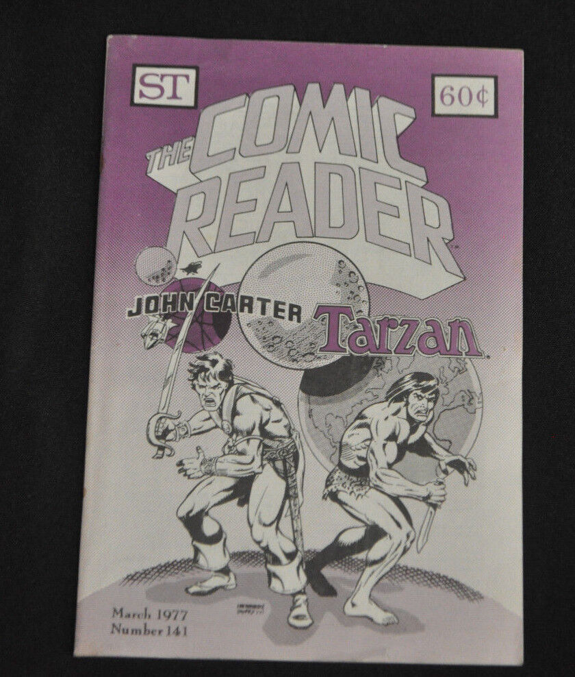 The Comic Reader #141 John Carter and Tarzan Cover F-Vf Rare Fanzine ...