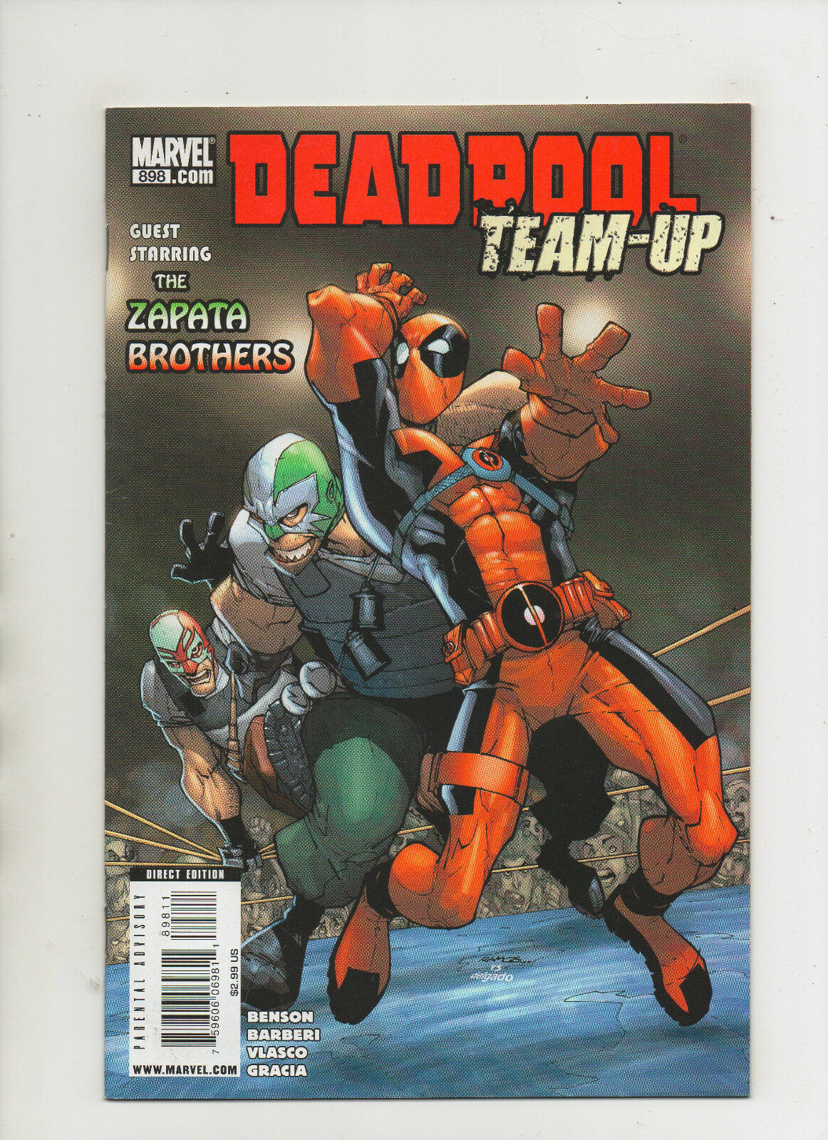 Deadpool Team-Up #898 - Zapata Brothers! Wrestling Cover - (Grade 8.0 ...