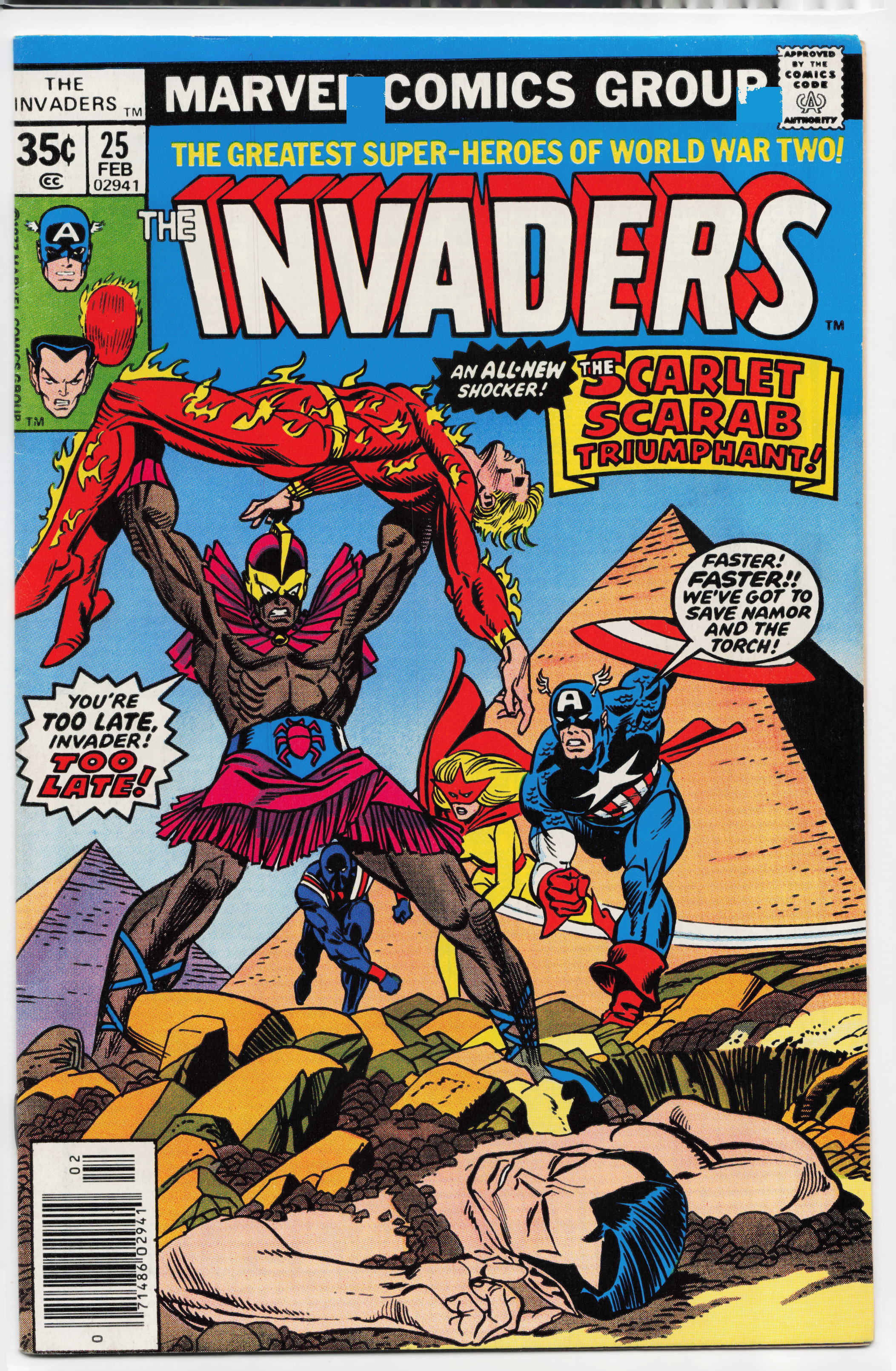 The Invaders #25 (1978) The Invaders | Comic Books - Bronze Age, Marvel ...