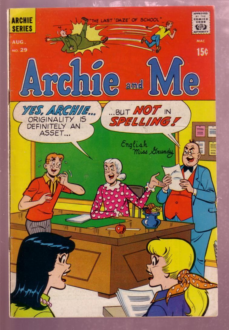 Archie and ME #29 Miss Grundy Issue 1969 MR Weatherbee FN | Comic Books ...