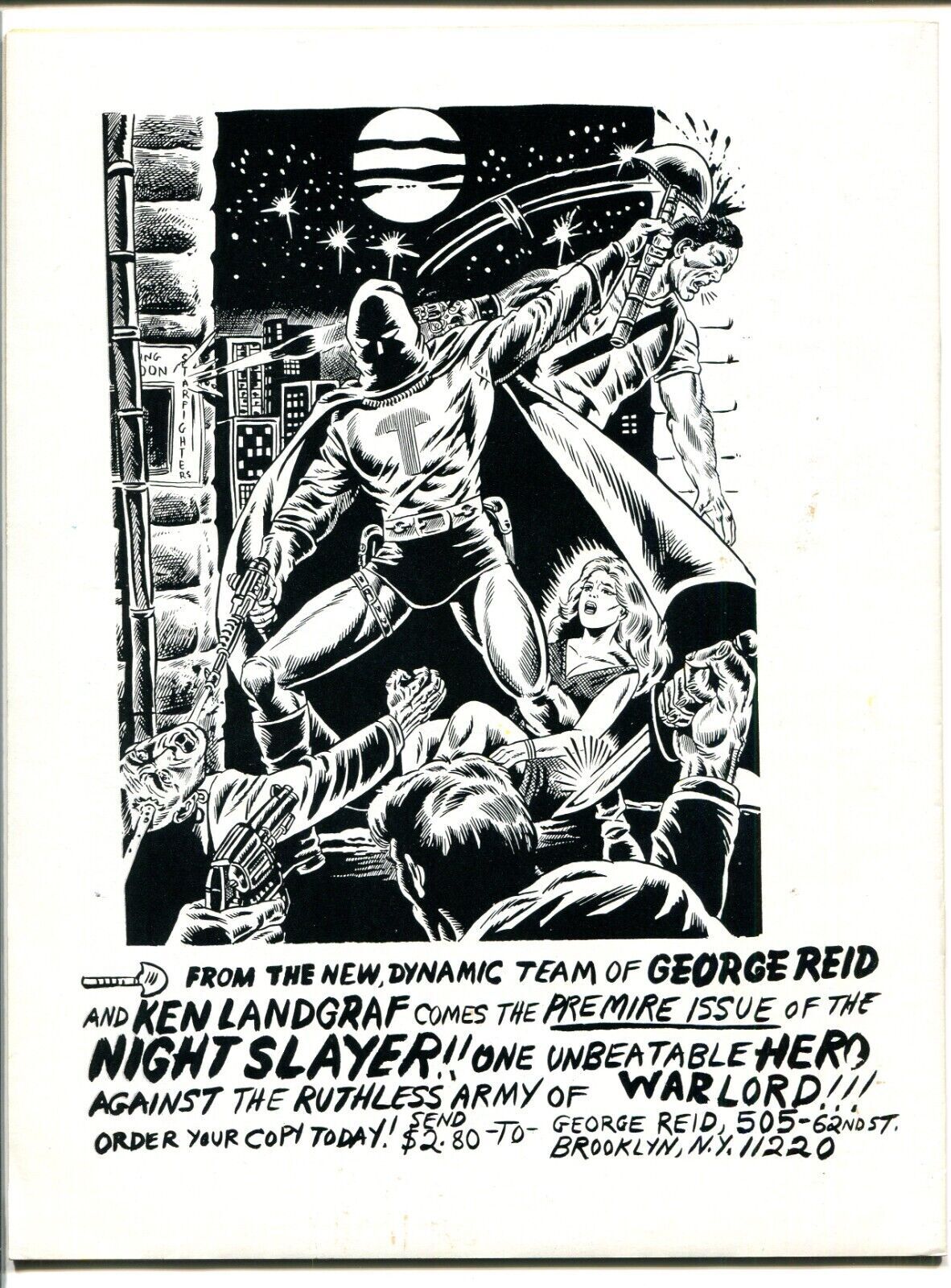 NIGHTSLAYER Magazine #1-2 1983 (9.0/7.5) 2PC LOT Rare Vintage / George ...