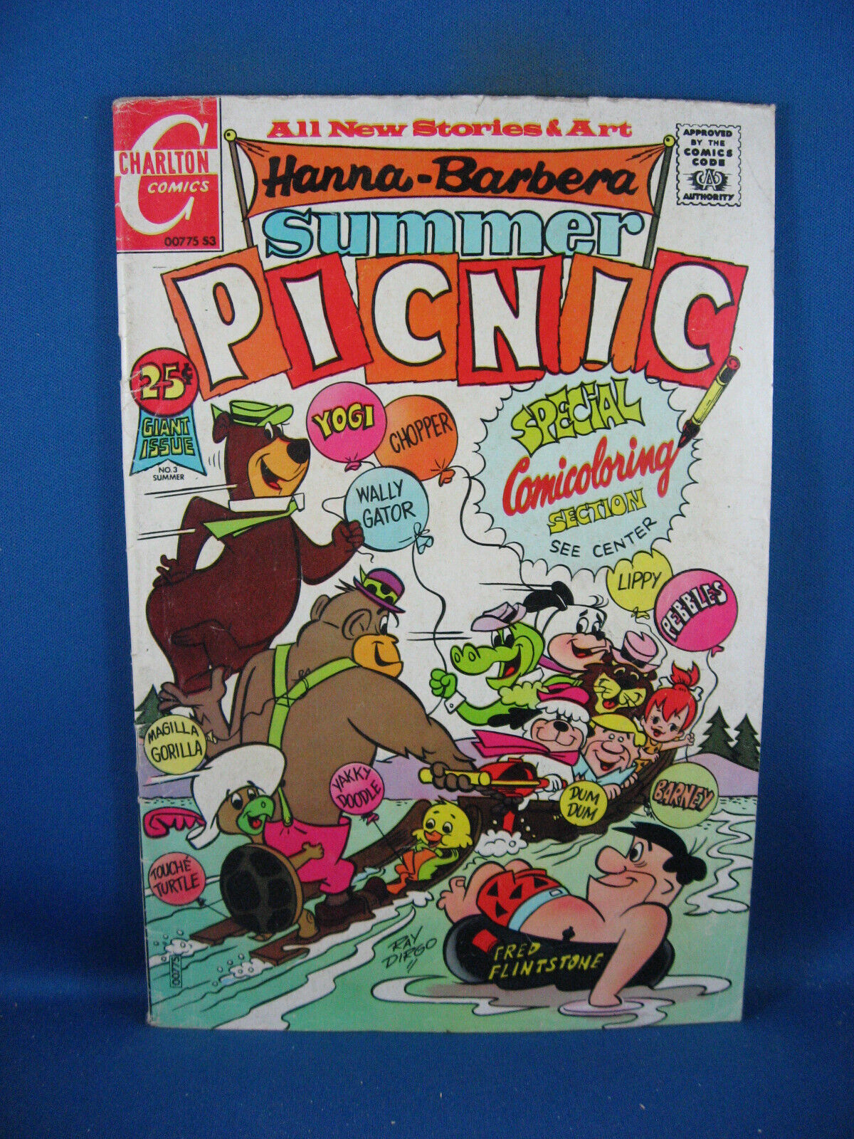 Hanna Barbera Summer Picnic 3 VG F Flintstones ET AL 1971 | Comic Books ...