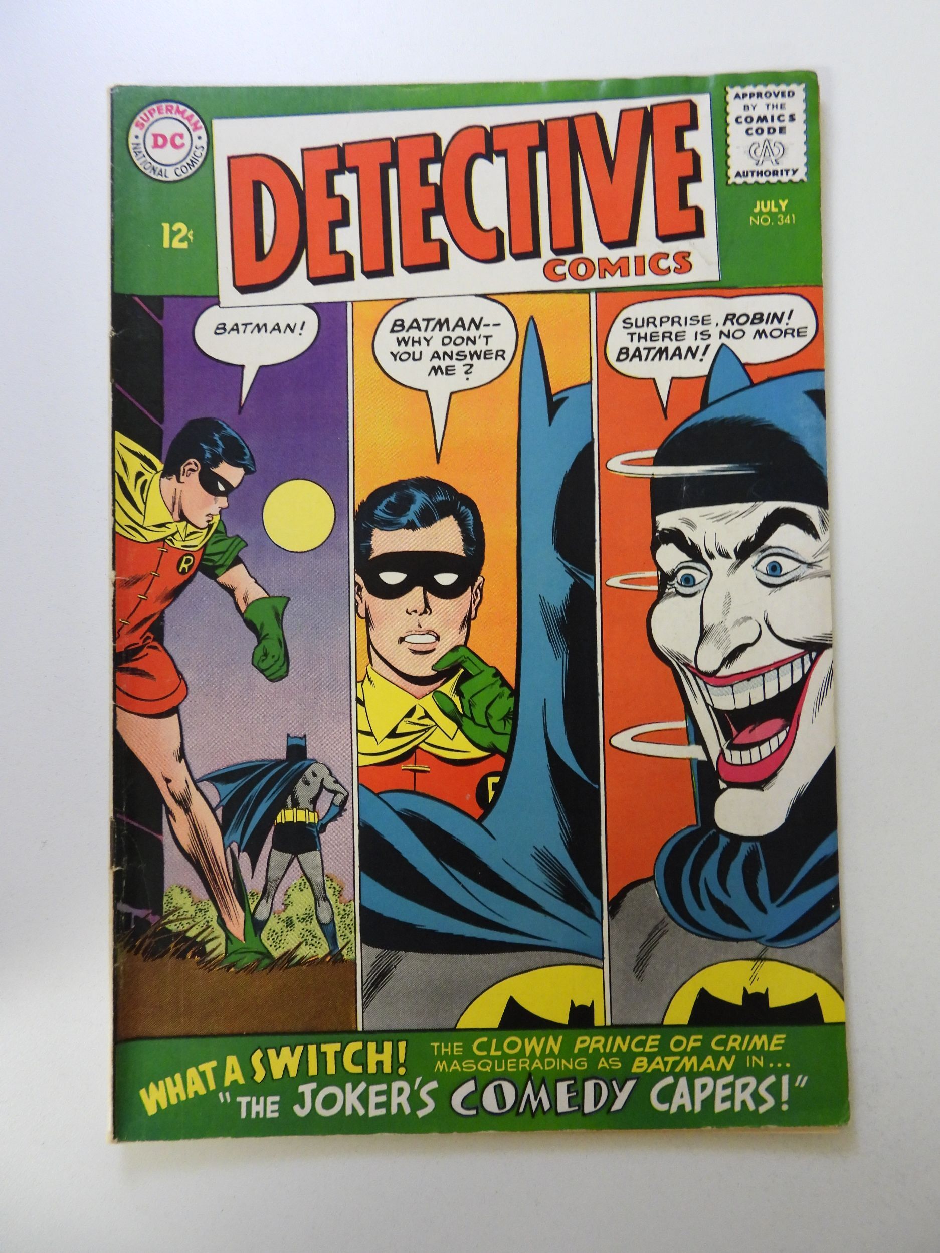 Detective Comics #341 (1965) FN- condition "moisture damage" | Comic ...
