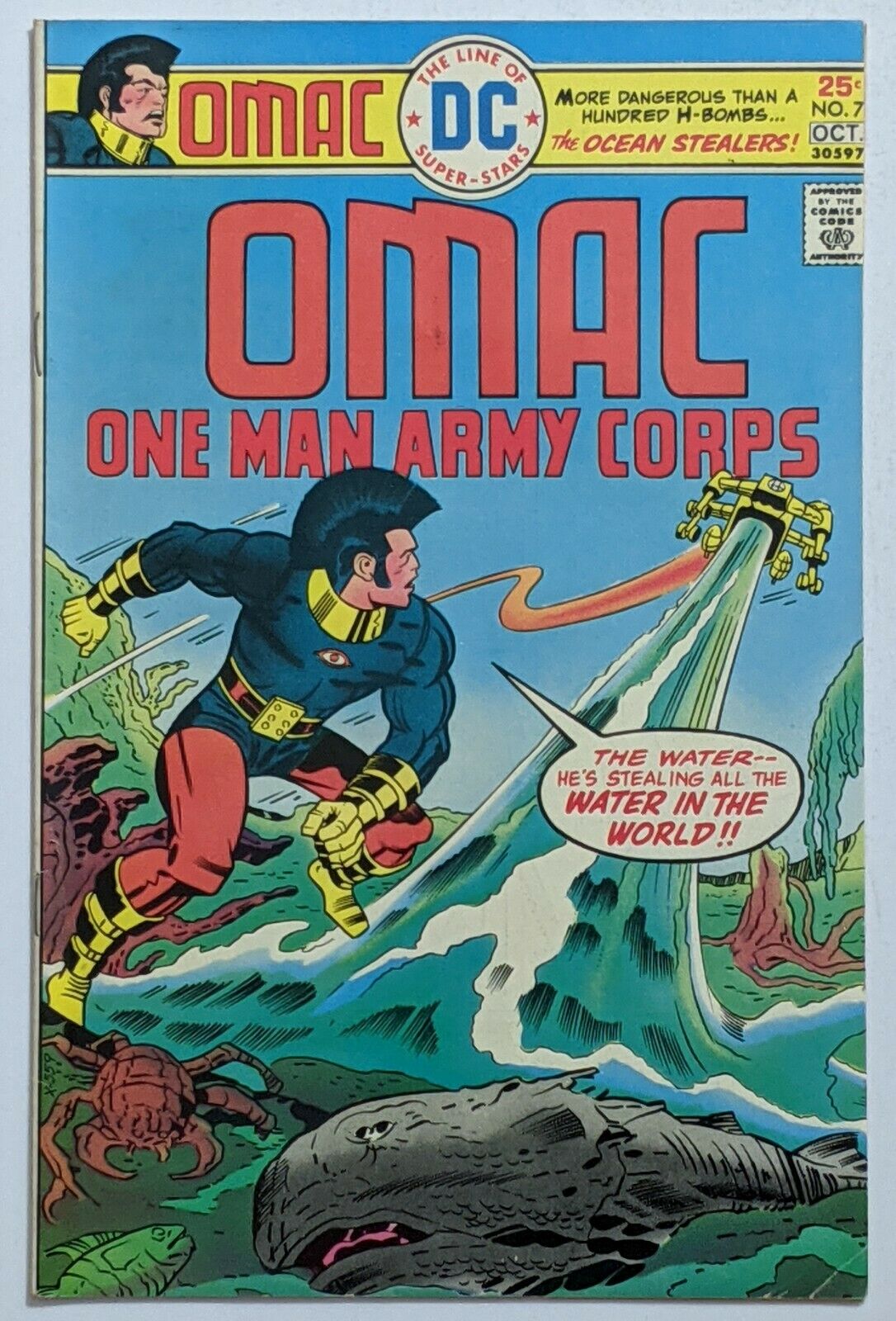 Omac #7 (Oct 1975, DC) FN- 5.5 Jack Kirby story | Comic Books - Bronze ...