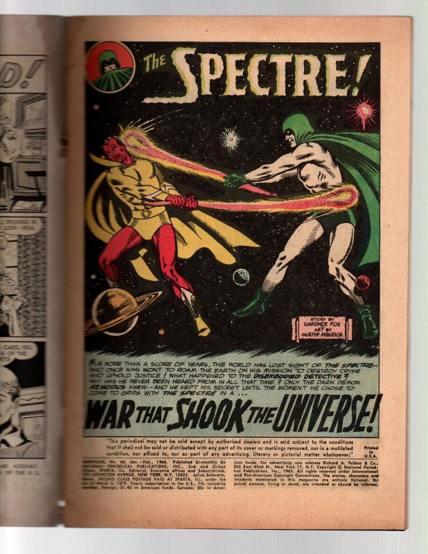 Showcase Presents #60 - 1st Silver Age appearance The Spectre - KEY ...