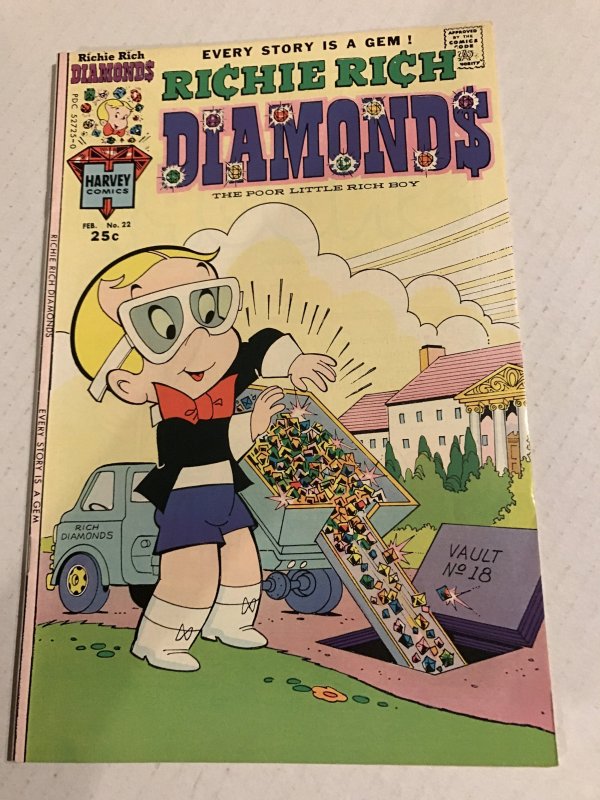 Richie Rich Diamonds #22 : Harvey 2/76 Vf-; Mayda Munny Story | Comic ...