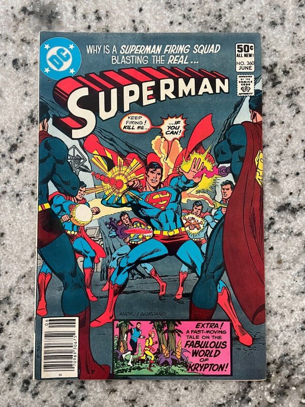 Superman # 360 NM DC Comic Book Batman Flash Wonder Woman Aquaman Lobo ...