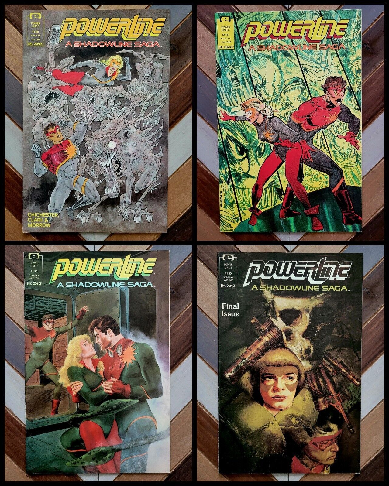 POWERLINE: A Shadowline Saga #5-8 (Marvel/Epic 1989) Set of 4, Series ...