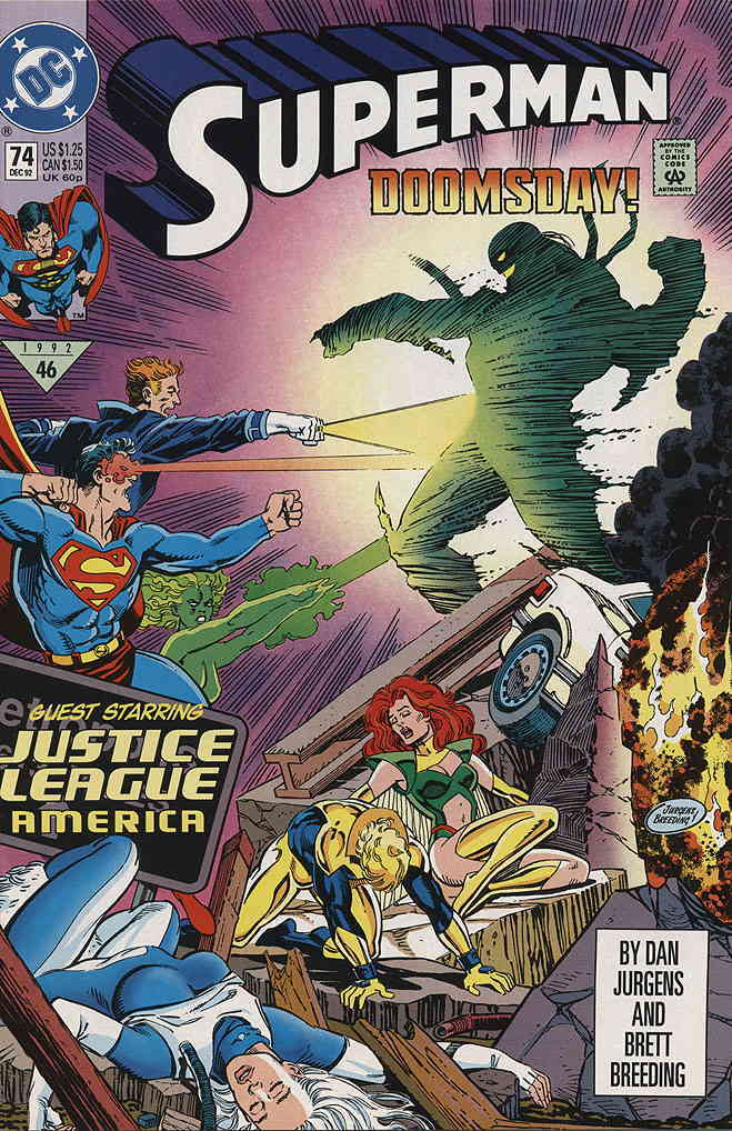 Superman (2nd Series) #74 FN ; DC | Doomsday | Comic Books - Modern Age ...