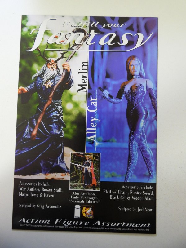 Alley Cat vs. Lady Pendragon (1999) Wizard Exclusive W/COA VF+ ...
