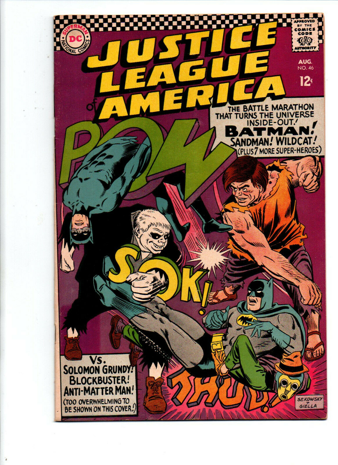 Justice League of America #46 - 1st Silver Age Sandman - JSA - 1966 ...