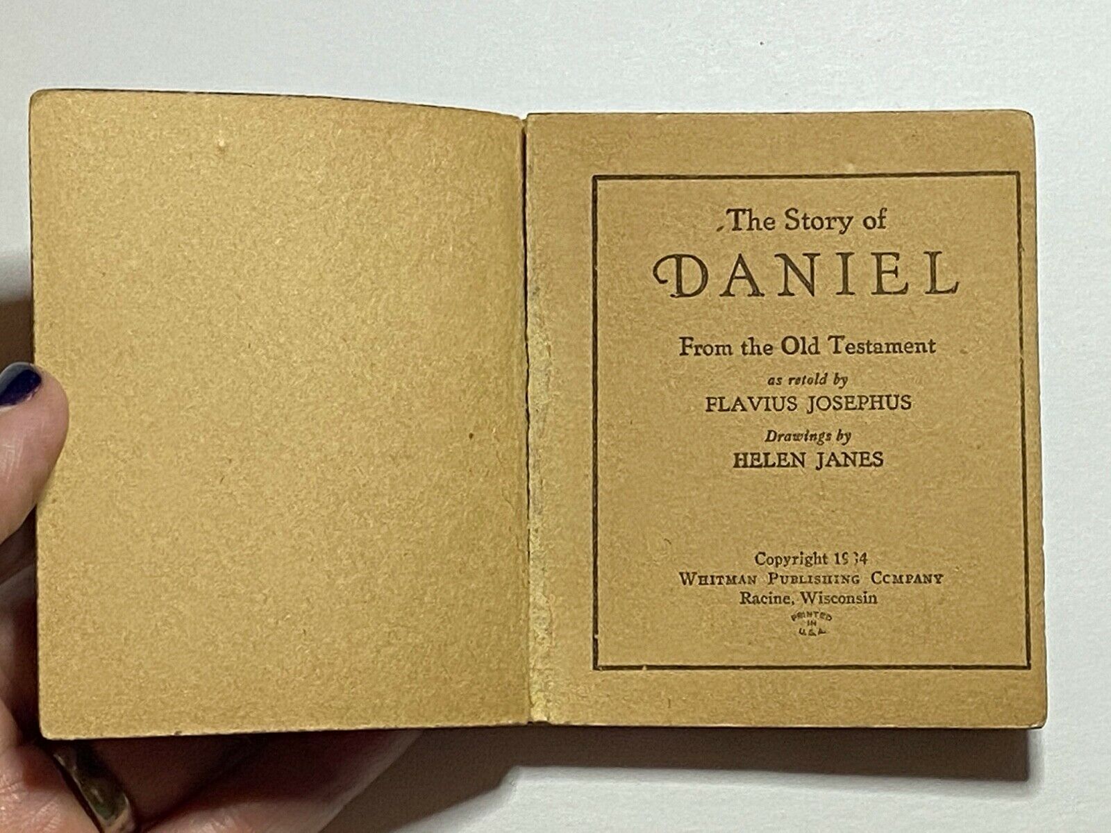 The Story of Daniel 1934 Bible Stories Wee Little Book #519 Whitman ...