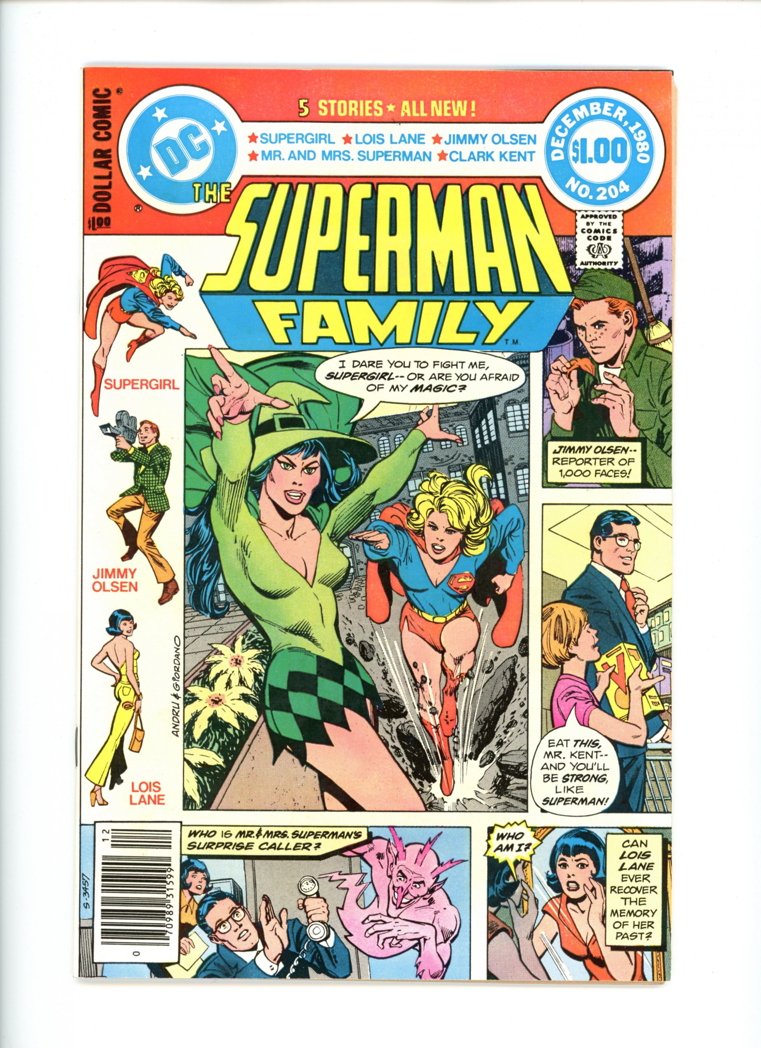Superman Family #204 VF 1980 Dollar Comics! Origin of Enchantress ...