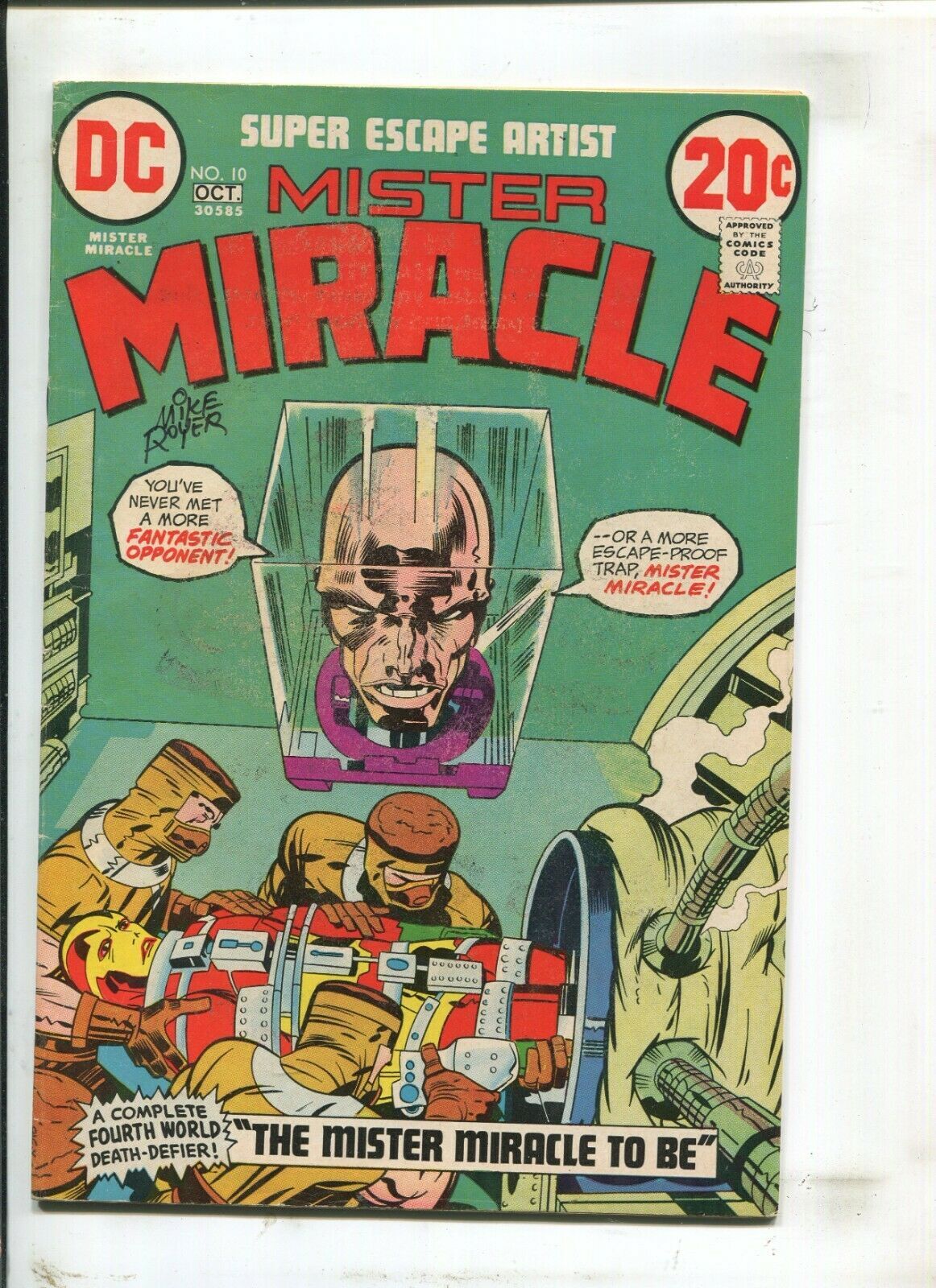 Mr. Miracle #10 fourth world death-defier (4.5) 1973 Signed with COA ...