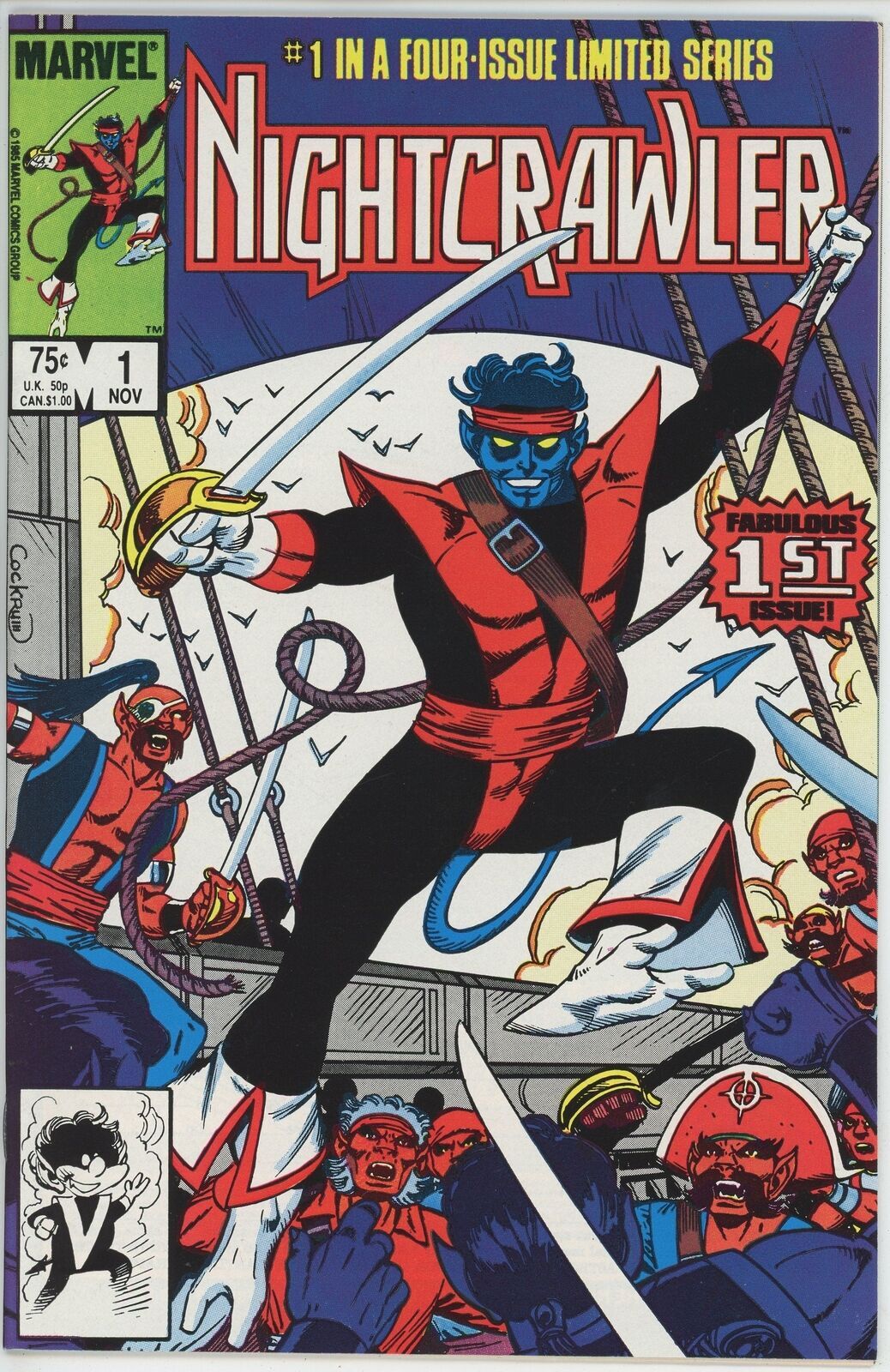 Nightcrawler #1 (1985) - 9.2 NM- *Limited Series* | Comic Books - Copper Age, Marvel ...
