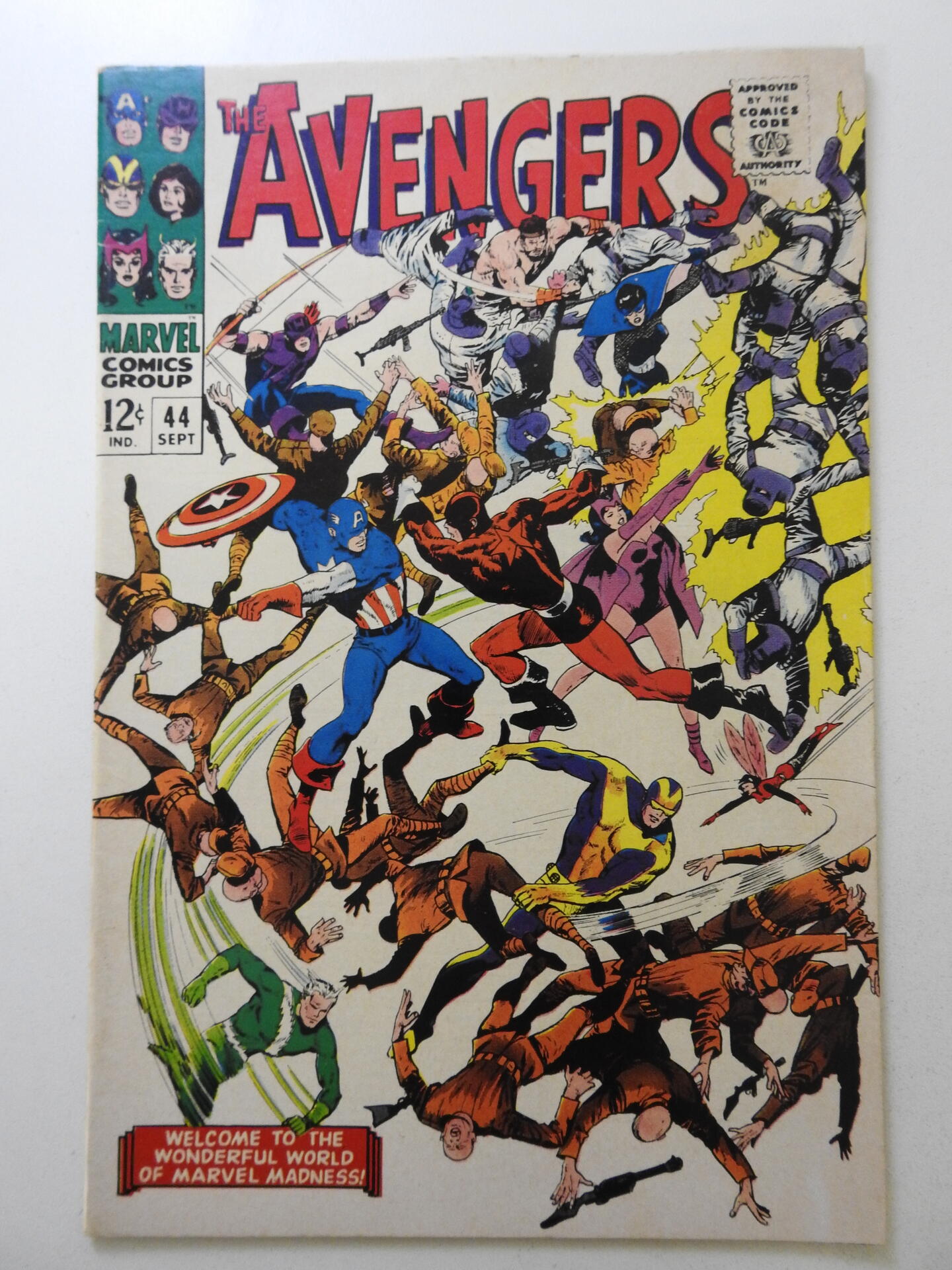 The Avengers #44 (1967) Red Guardian! Sharp VG Condition! Tear B/C ...