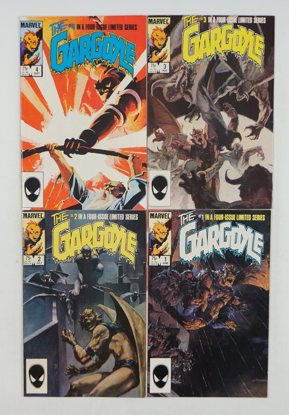 Gargoyle #1-4 VF complete series - Defenders spin off - J.M. DeMatteis ...