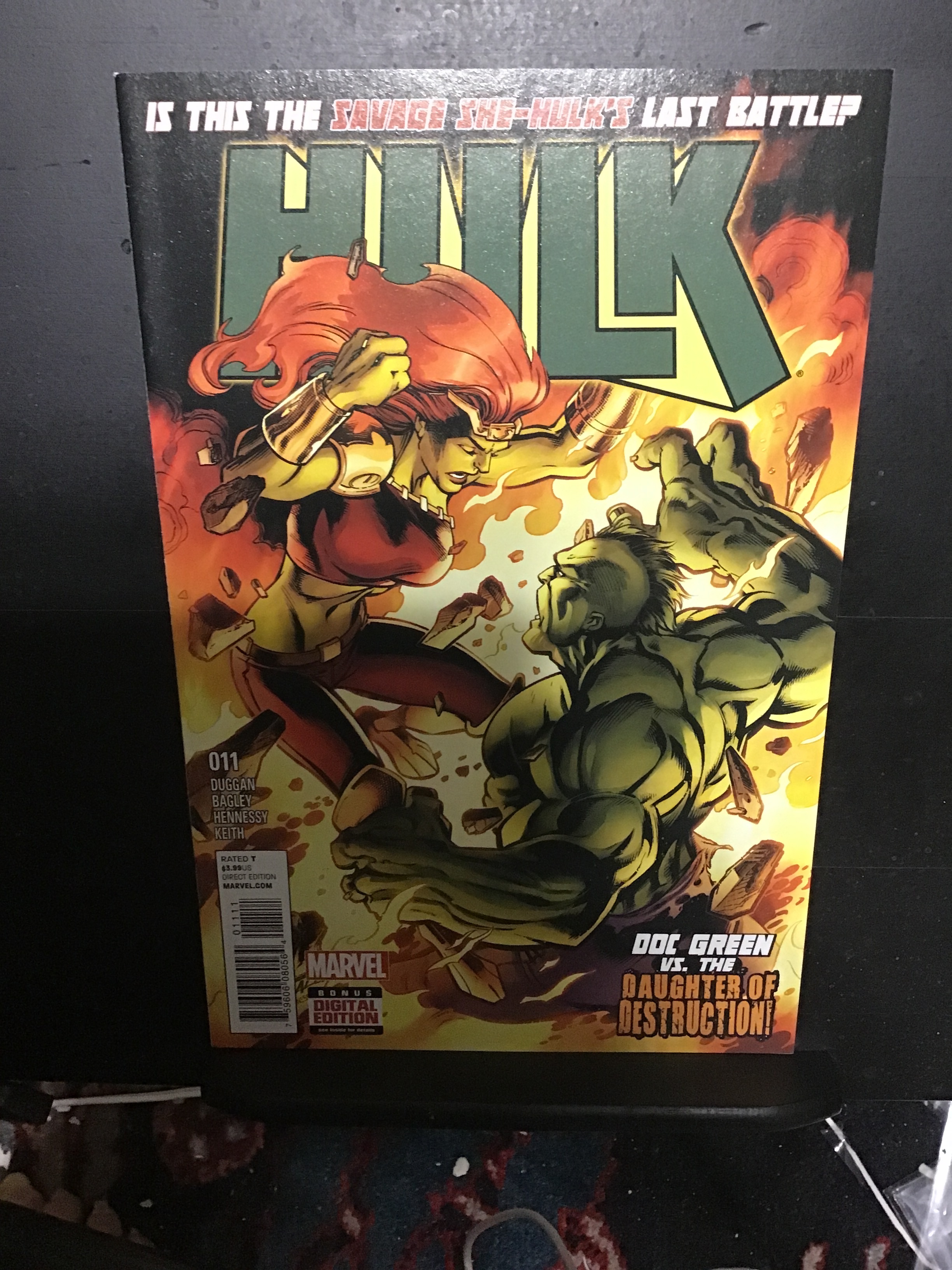 Hulk #11 (2015) Omega hulk vs Lyra the savage she hulk! Super-High ...