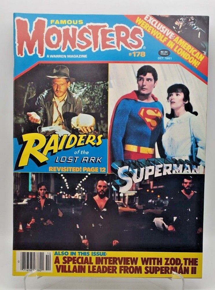 Famous Monsters of Filmland #178 (1981) Superman, Raiders of the Lost ...