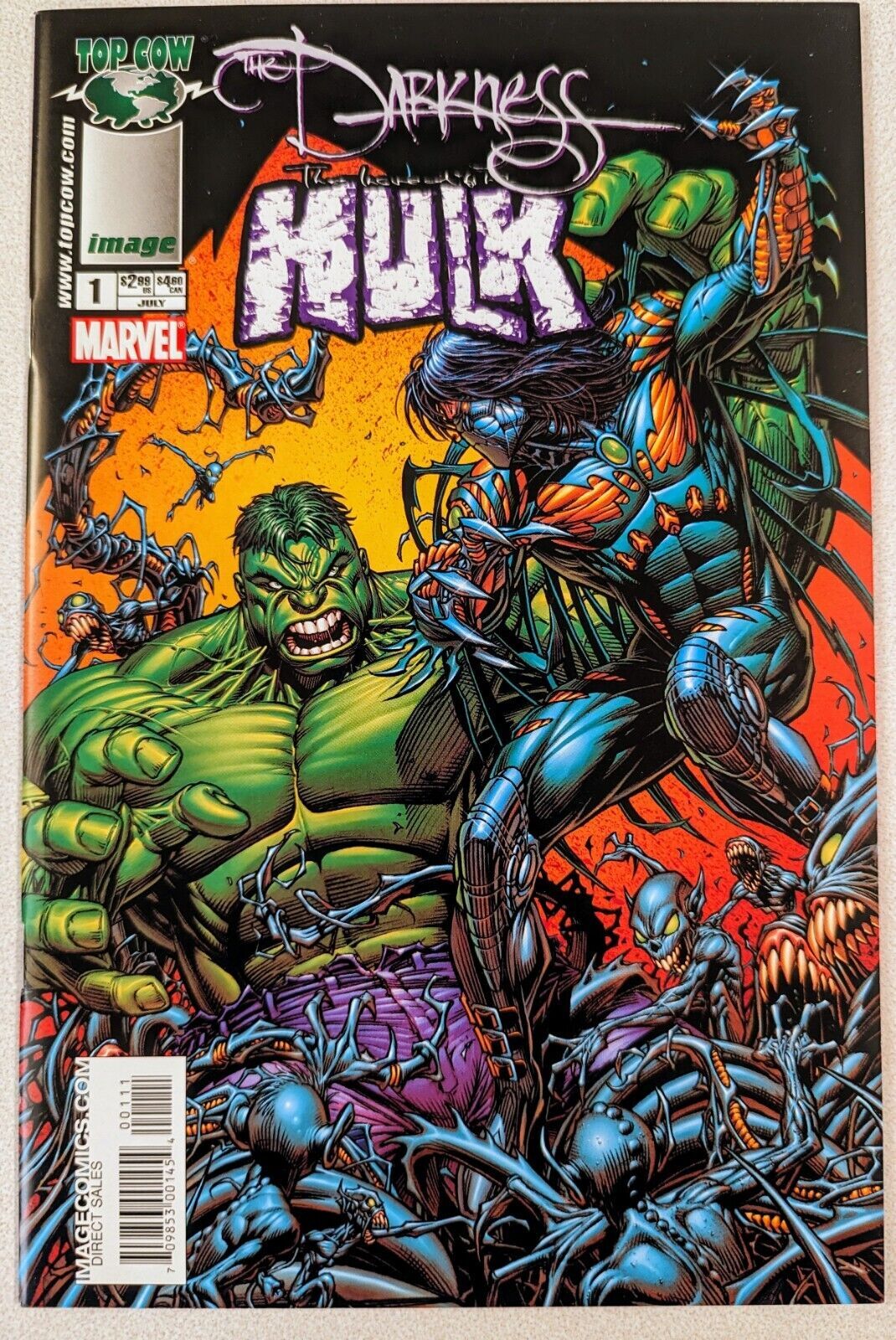 The Darkness The Incredible Hulk #1 NM 2004 Top Cow Image Marvel Comics ...