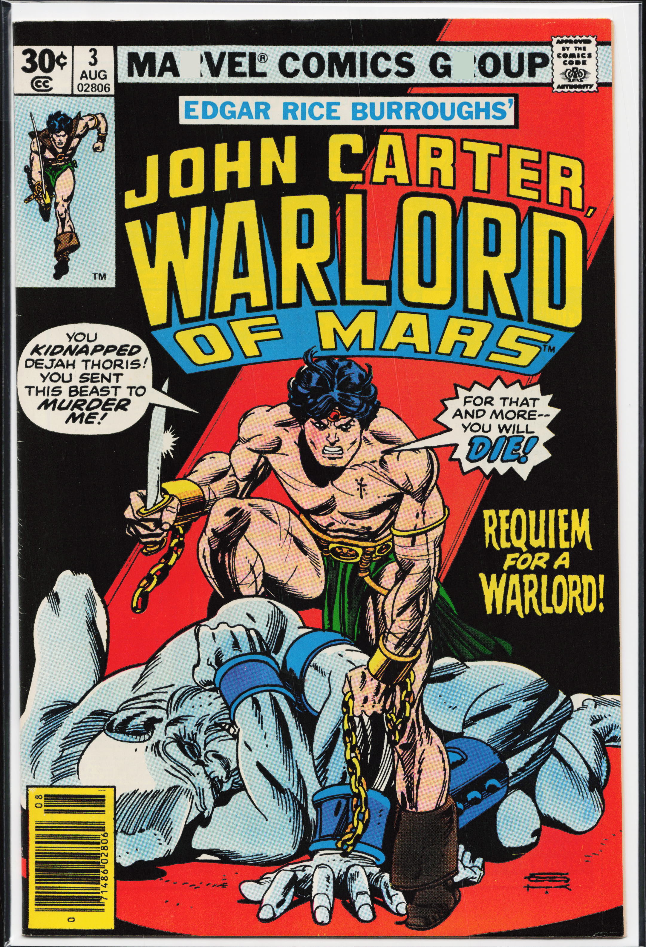 John Carter Warlord of Mars #3 (1977) John Carter Warlord of Mars ...