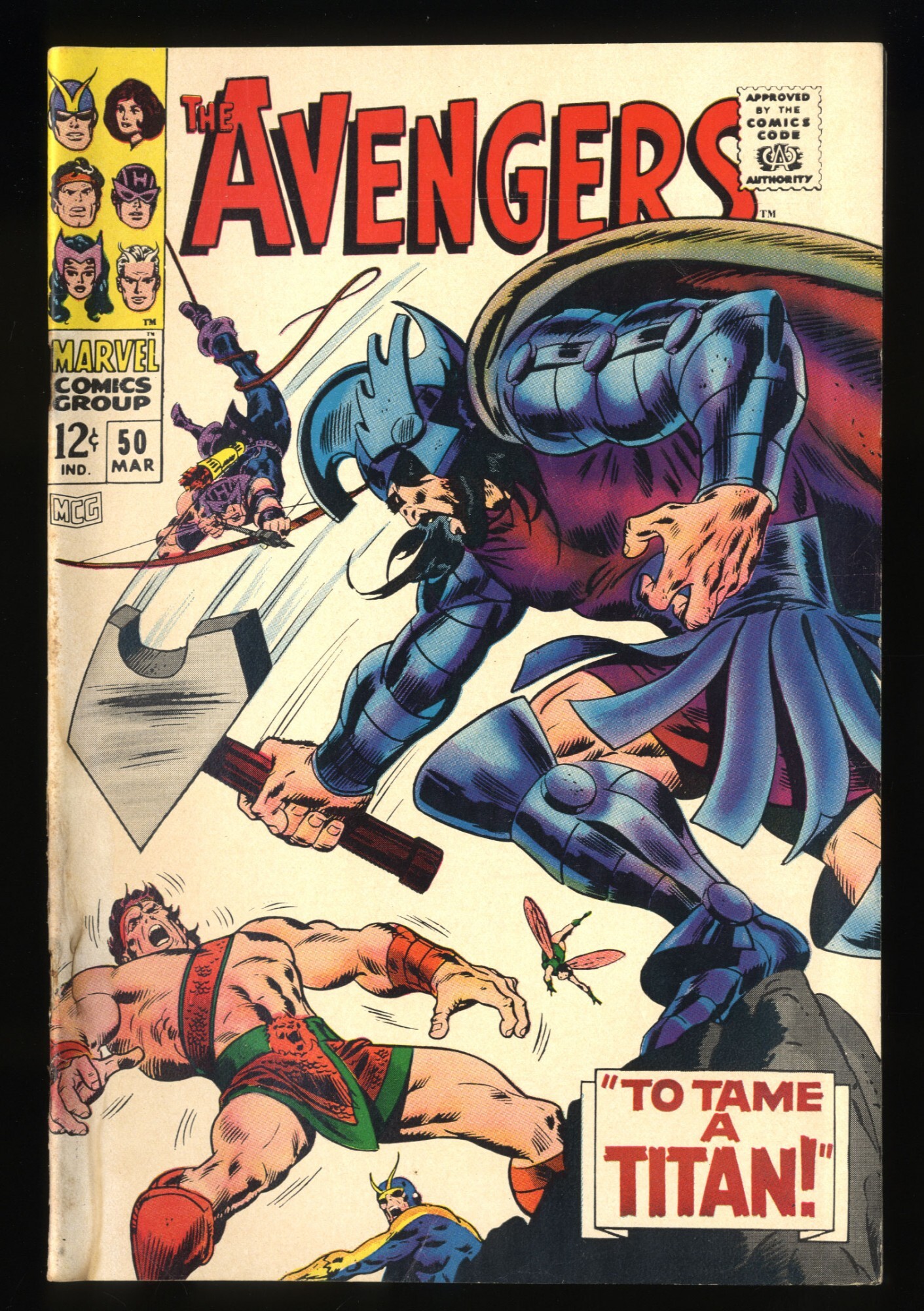 Avengers #50 VG 4.0 Off White to White Typhon, Zeus and Ares Appearance ...