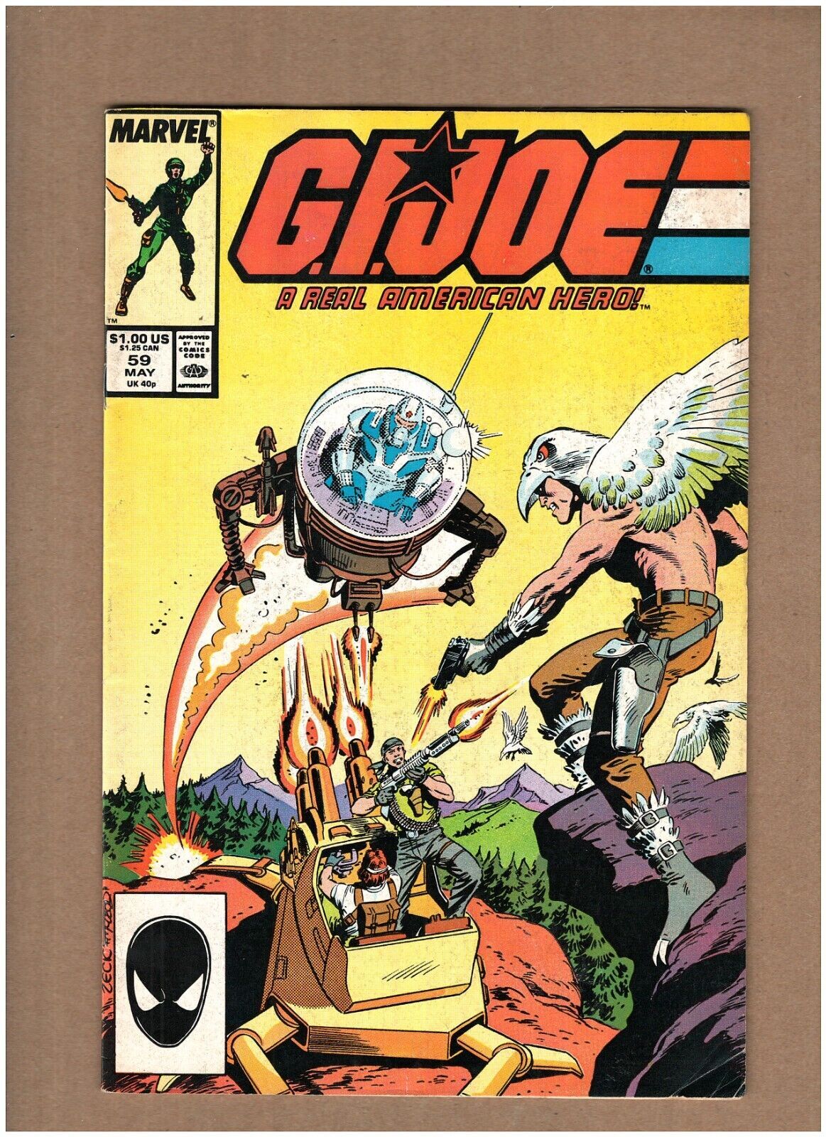 G.I. Joe ARAH #59 Marvel Comics 1987 Tunnel Rat Outback VG/FN 5.0 ...