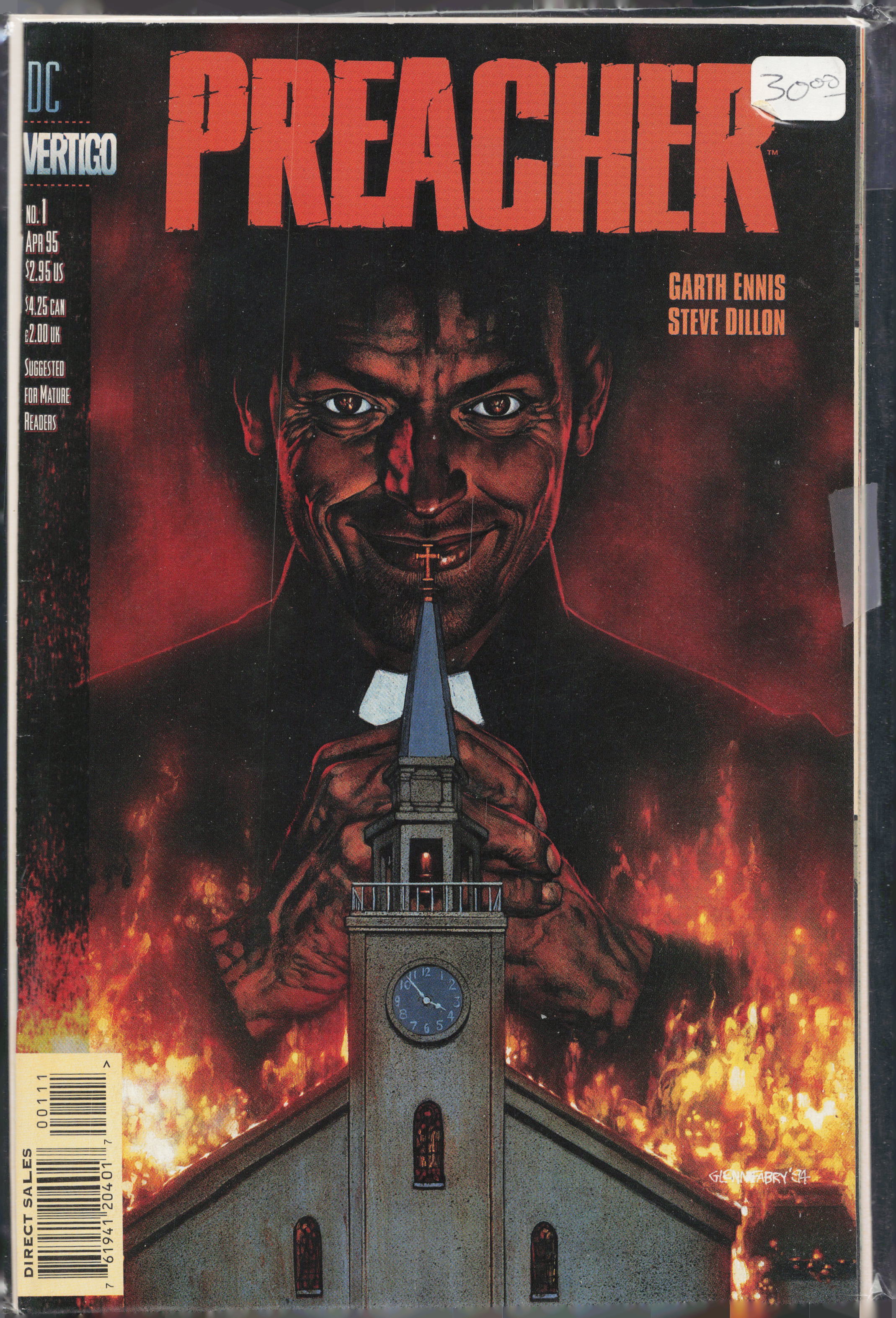 Preacher #1 (1995) Preacher [Key Issue] | Comic Books - Modern Age, DC ...