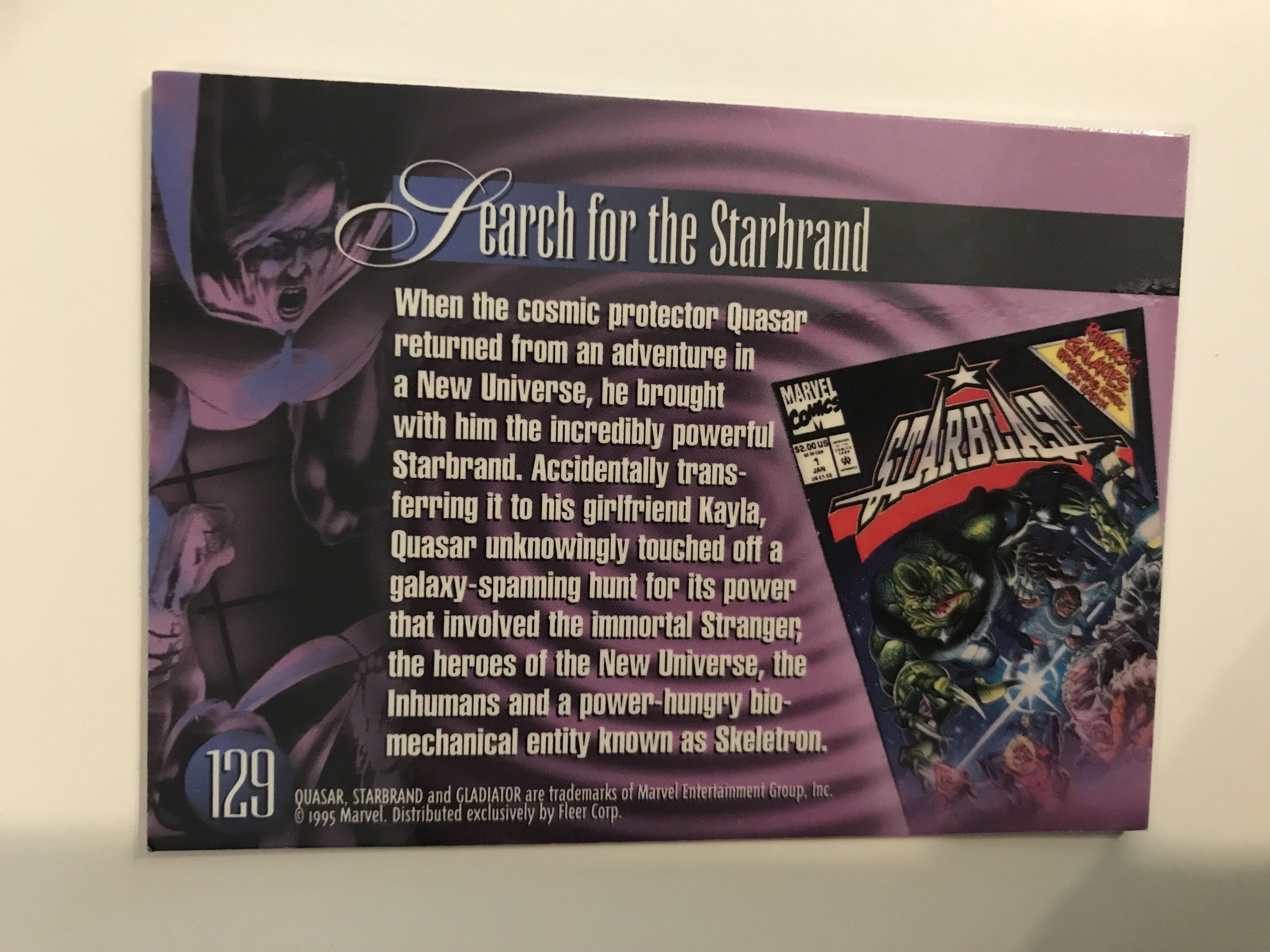 STARBLAST #129 card : Marvel Annual 1995 Flair; NM/M; base, ‘90s hero ...
