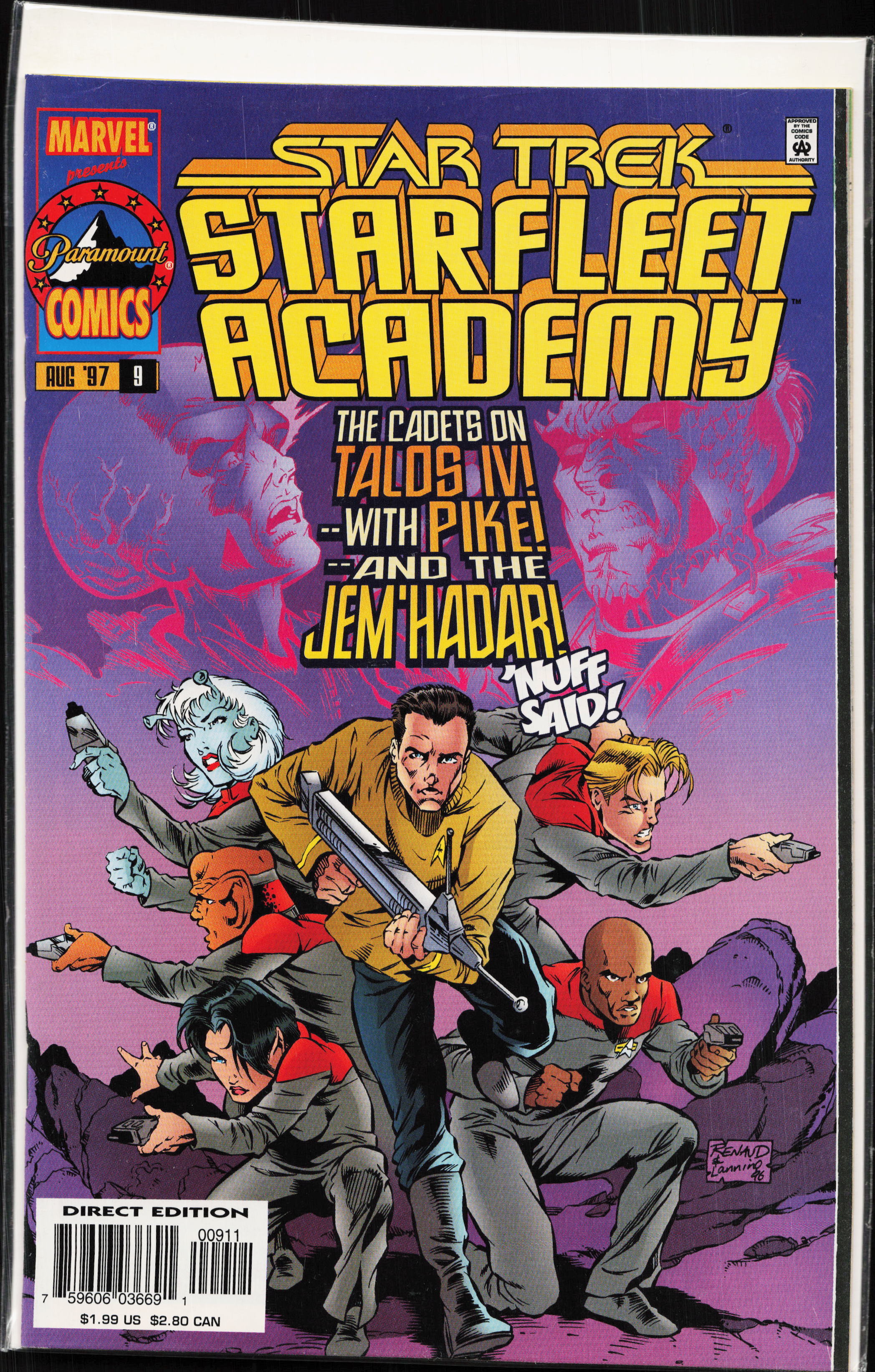 Star Trek: Starfleet Academy #9 (1997) Captain Christopher Pike | Comic ...
